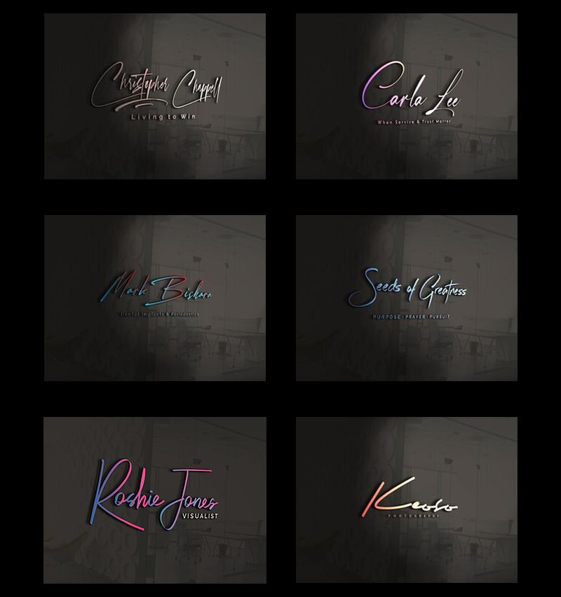 STYLE SELECTION FORM — The Signature Logo - Logo Design