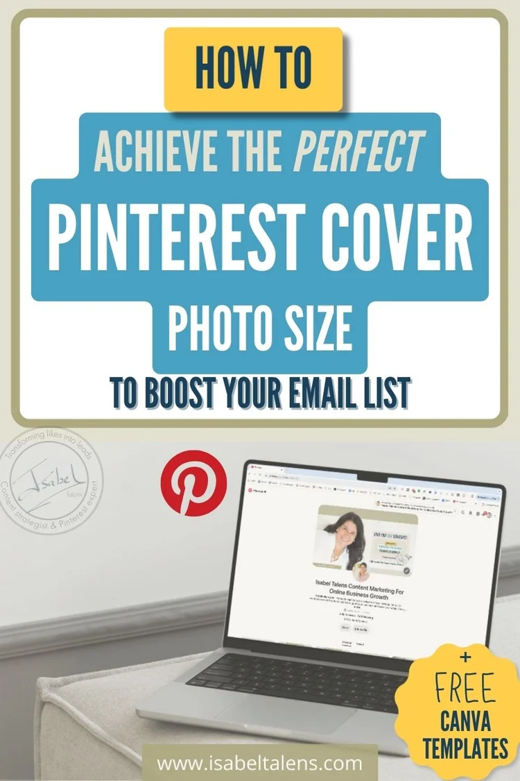 The ideal Pinterest cover photo size to boost your email list in 2024 ...