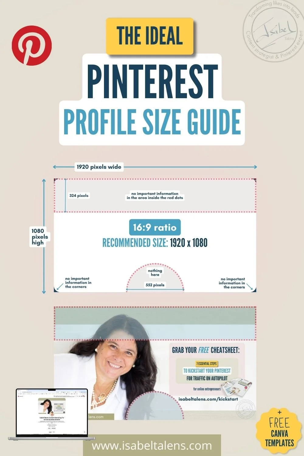 The ideal Pinterest cover photo size to boost your email list in 2024 ...