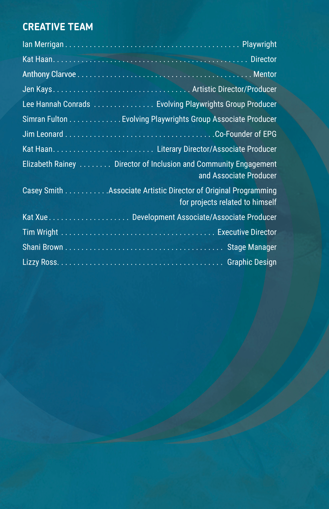 Current Program — CIRCLE X THEATRE CO.