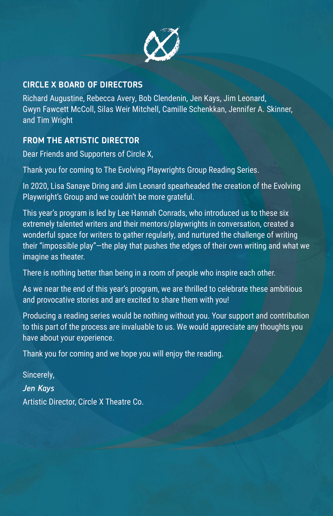 Current Program — CIRCLE X THEATRE CO.