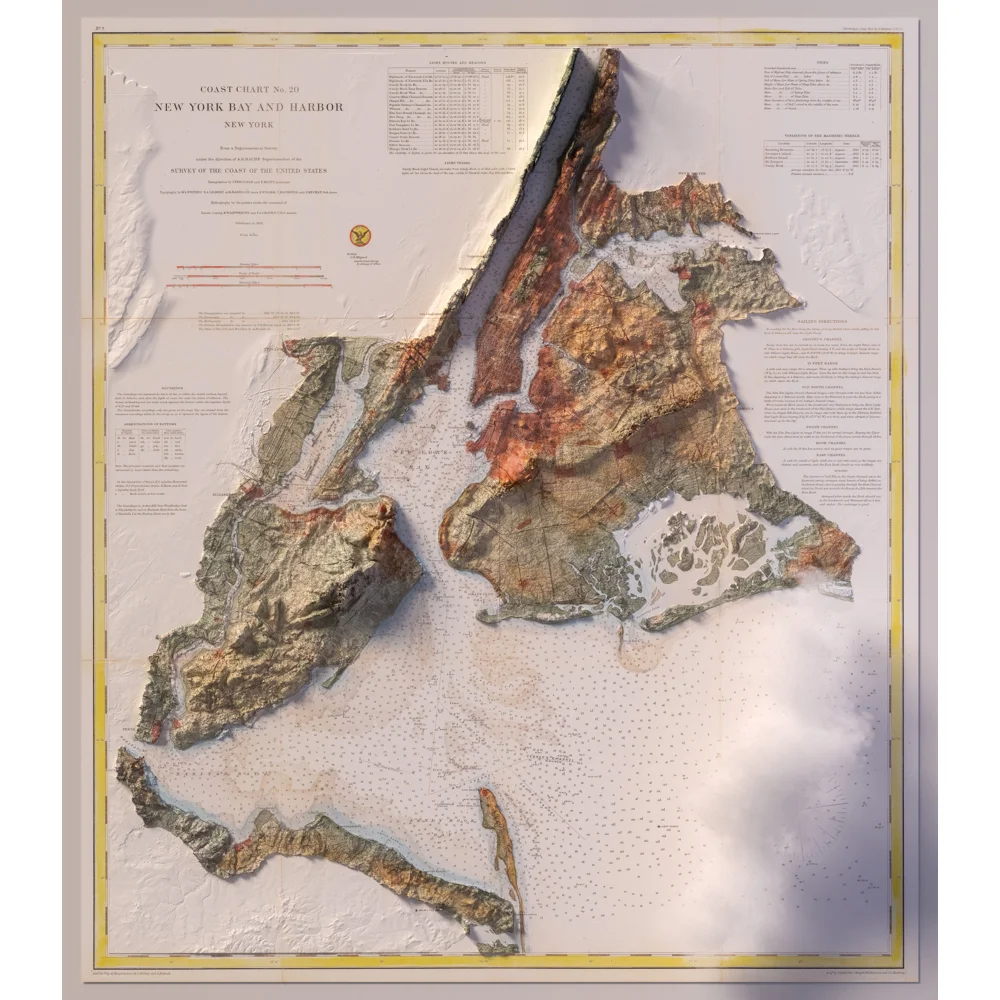 3D Rendered topographic maps — longitude.one