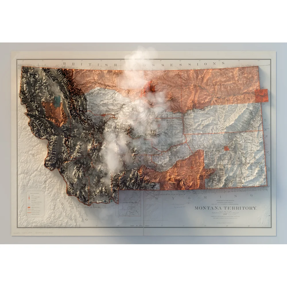 3D Rendered topographic maps — longitude.one