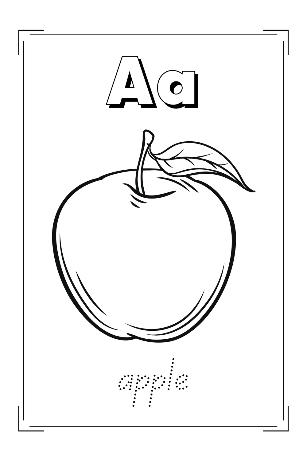 Food Alphabet Coloring Pages