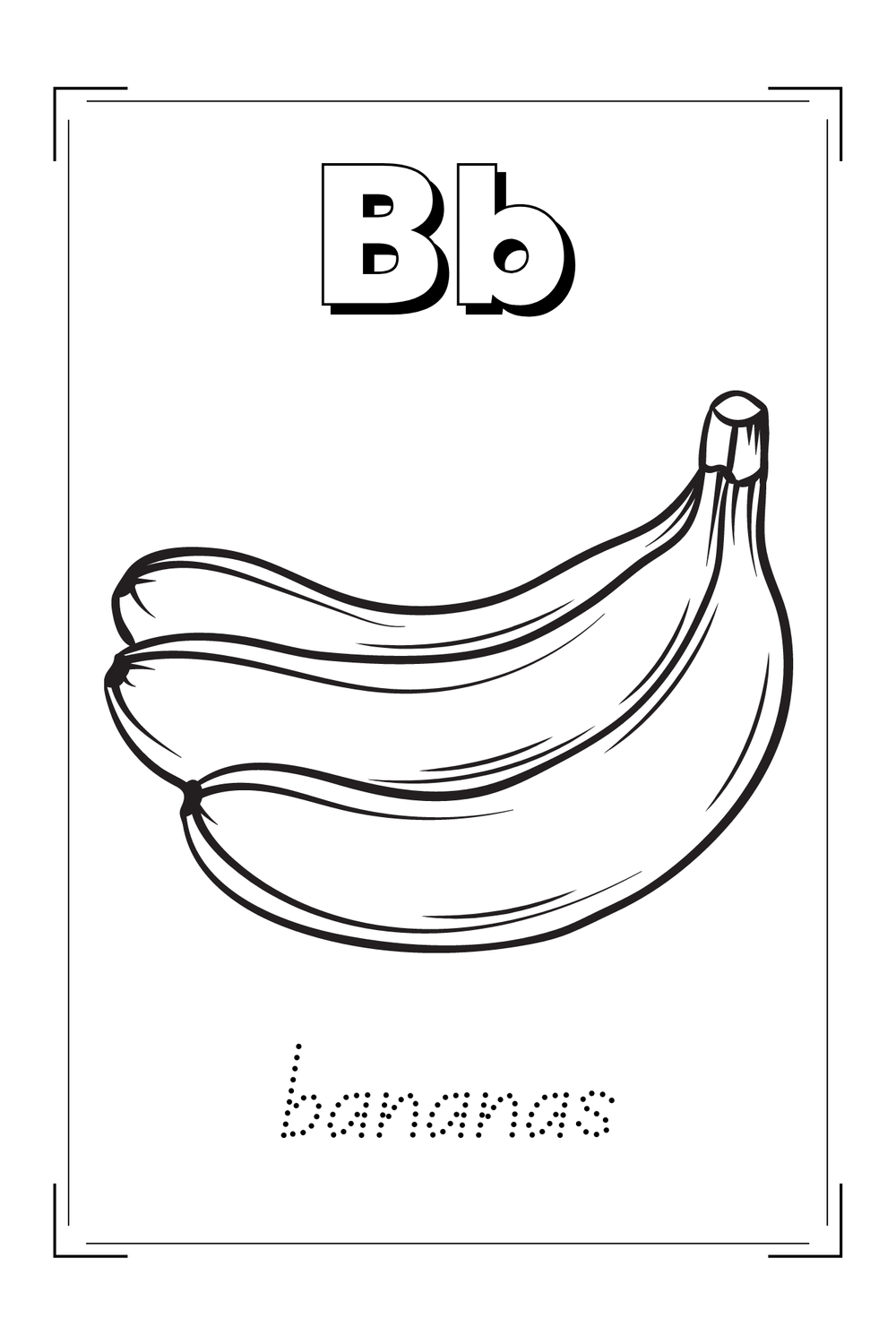 Food Alphabet Coloring Pages