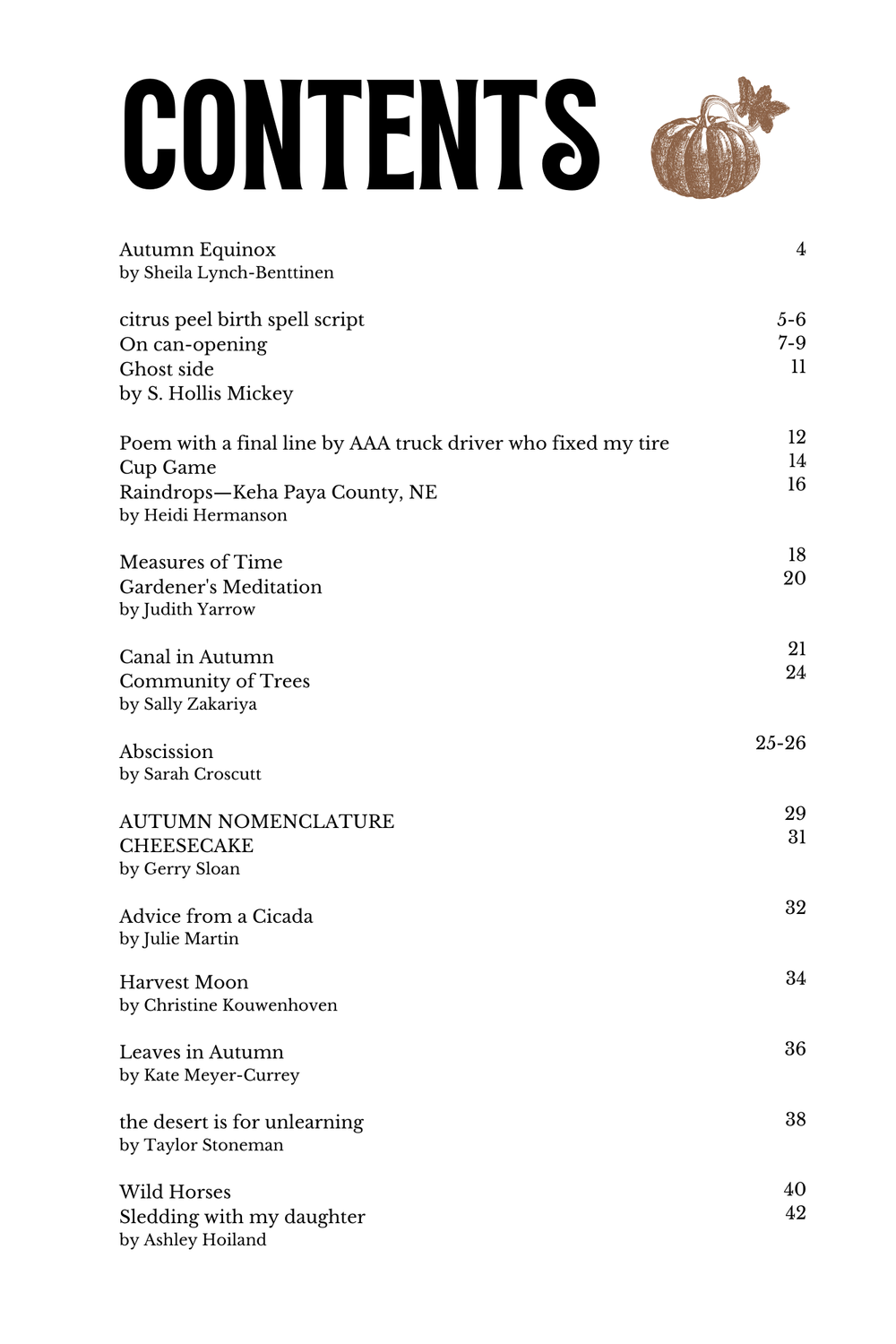 Autumn Equinox Collection — plants & poetry