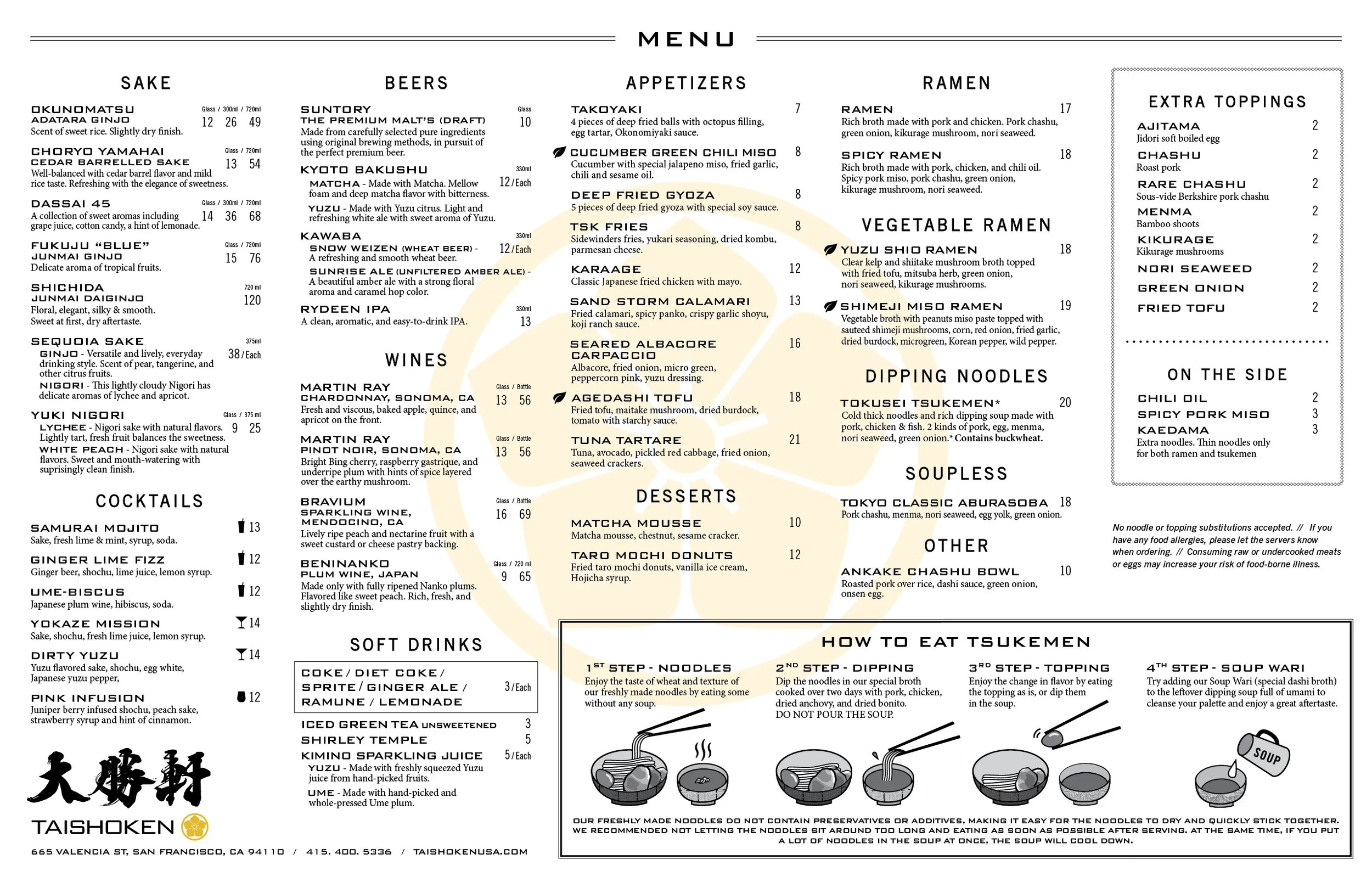 SAN FRANCISCO — TAISHOKEN