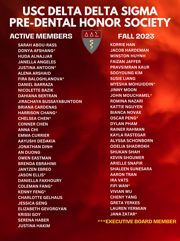 USC Delta Delta Sigma: Pre-Dental Honor Society