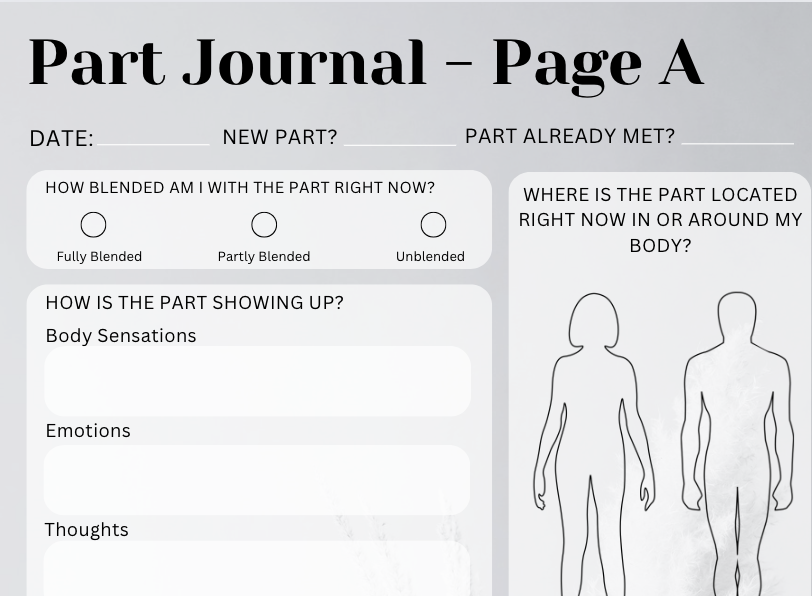 IFS Parts Journal — Therapy with Alessio