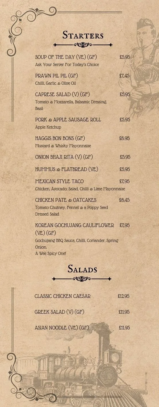 FOOD — THE ELIZABETHAN