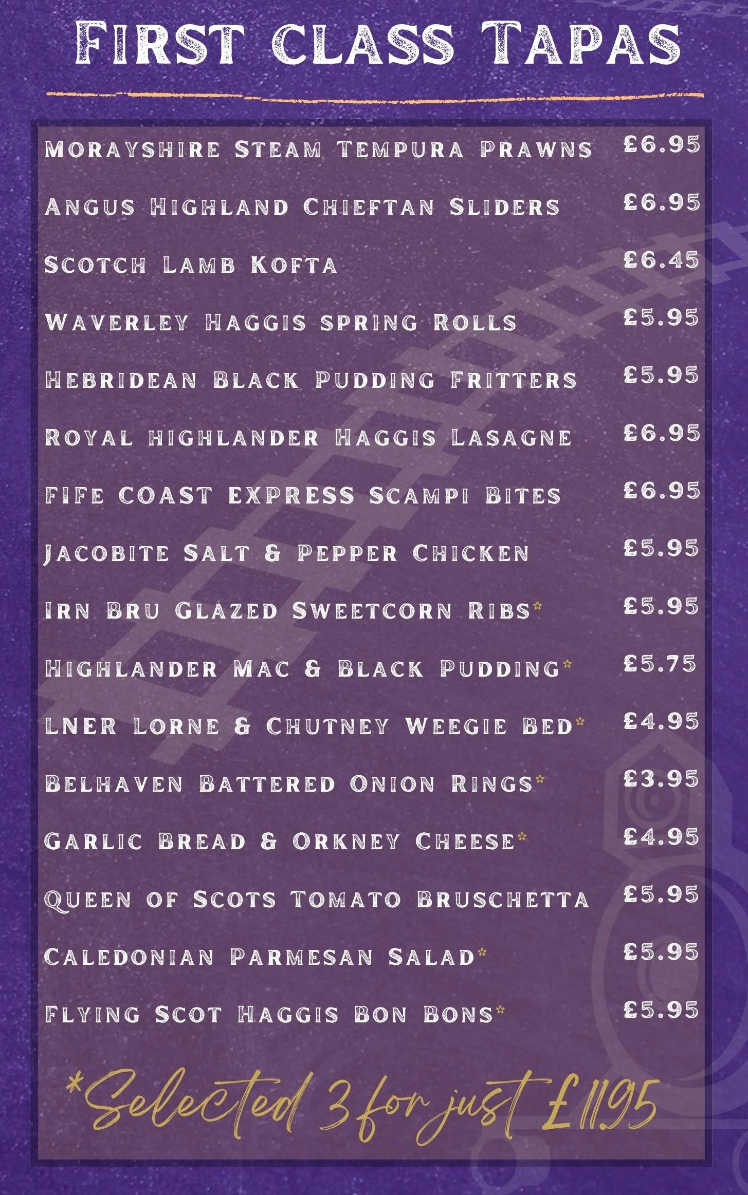 FOOD — THE ELIZABETHAN