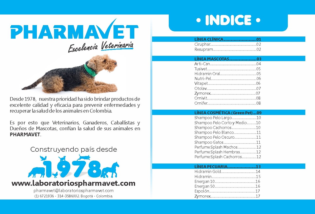 Búsqueda Avanzada — Pharmavet Laboratorios
