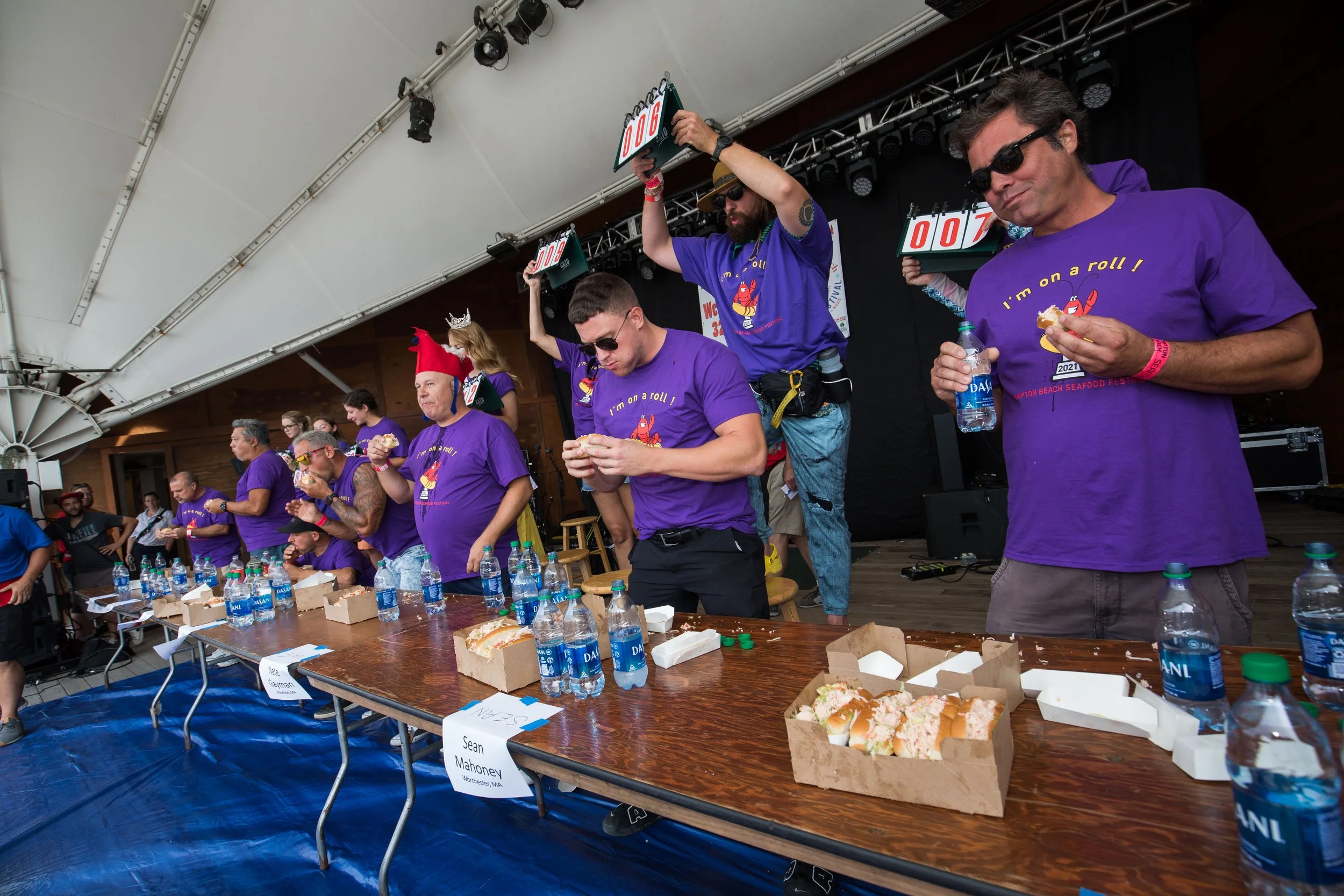 Lobster Roll Eating Competition — Hampton Beach Seafood Festival