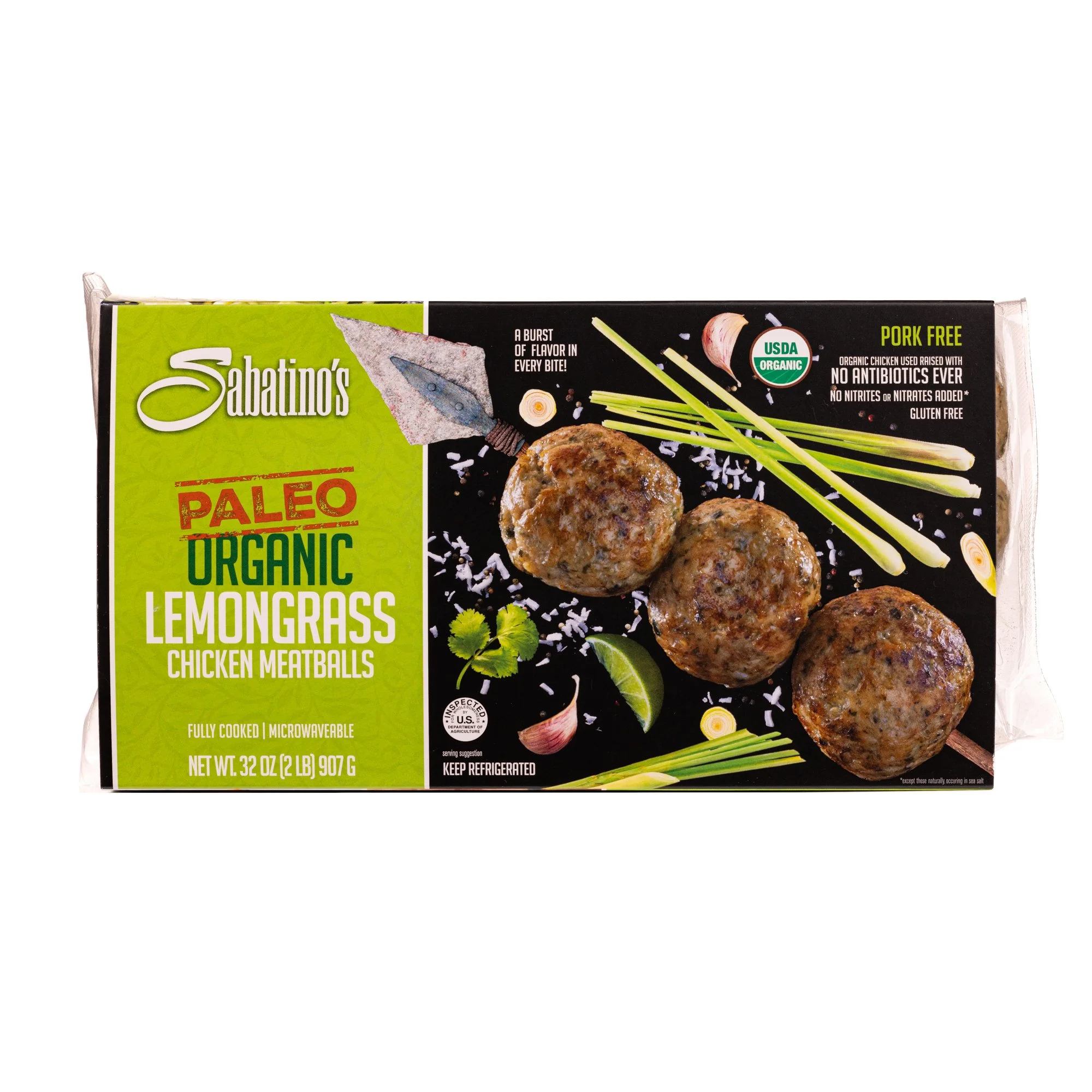Paleo Organic Lemongrass Chicken Meatballs — Sabatino's Gourmet ...