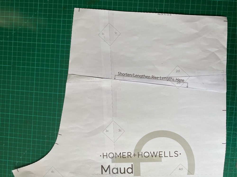 Sewing Tutorial: How To Lengthen Or Shorten Your Rise — Homer + Howells