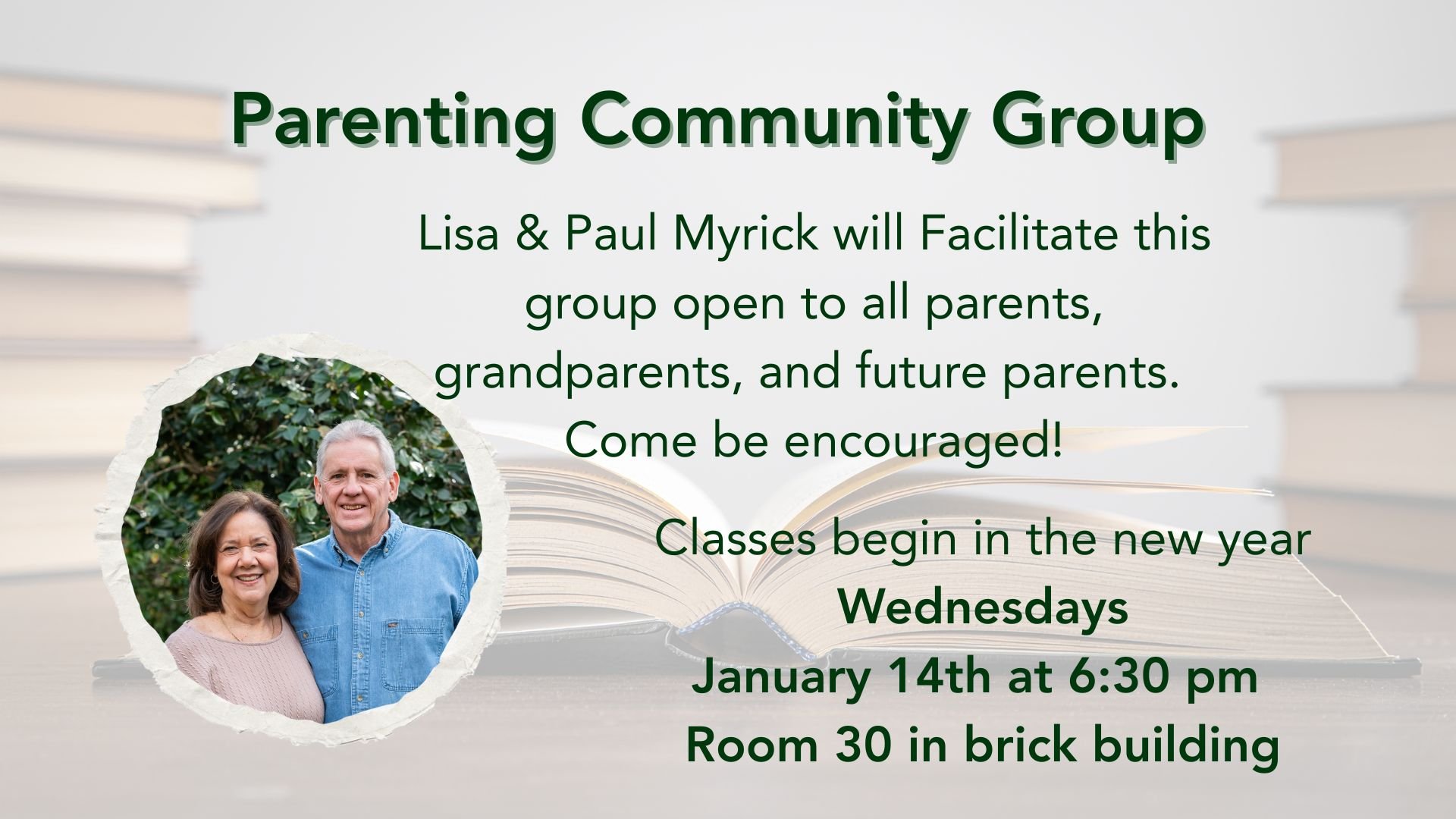 Parents Community Group Starts January 14th! — Northwoods Church