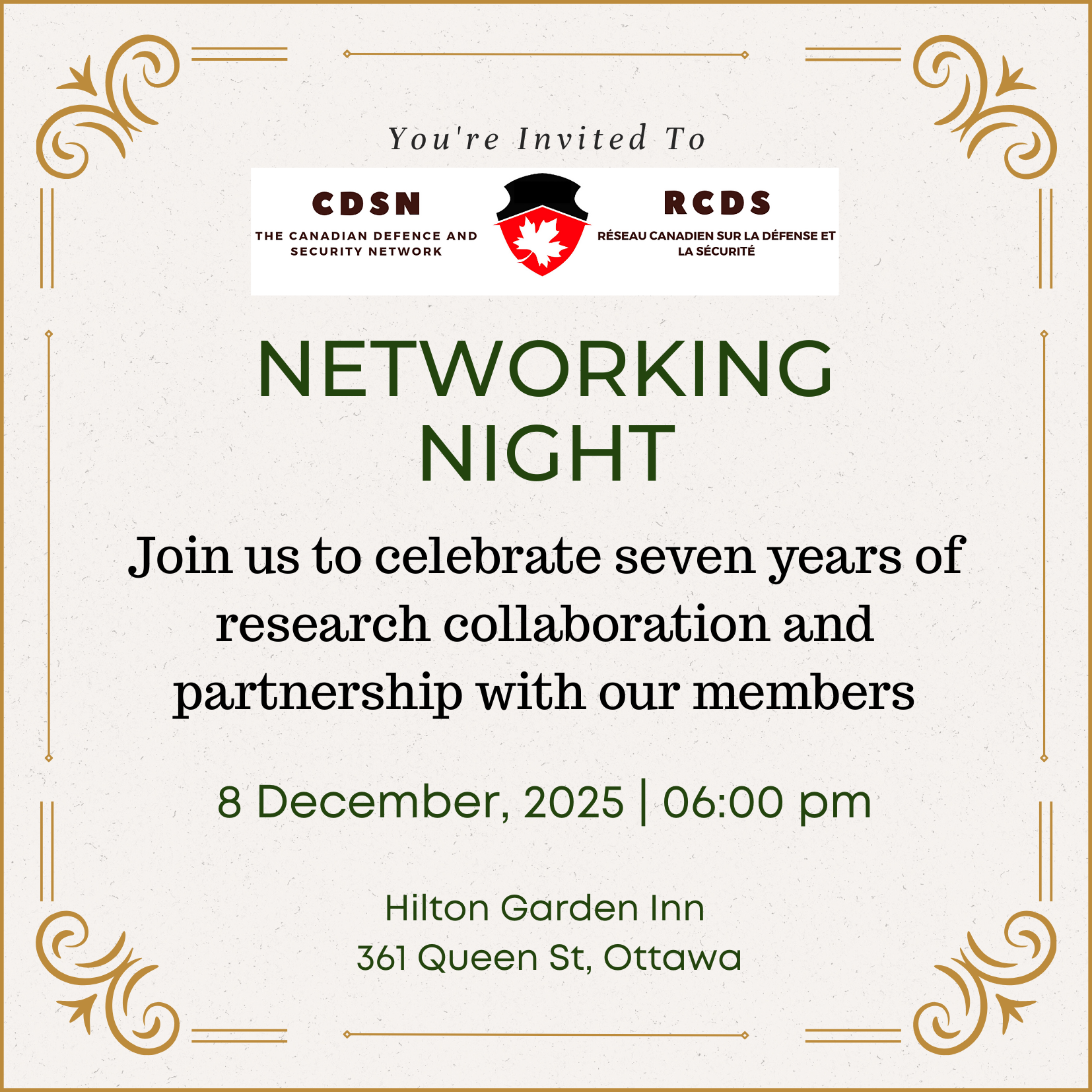 CDSN Networking Night — CDSN-RCDS