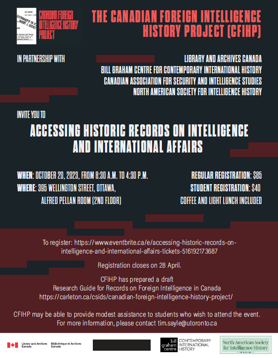 The Canadian Foreign Intelligence History Project: Accessing Historic ...