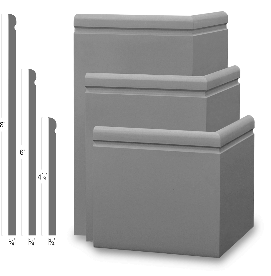 Timeless 4 1/4, 6, and 8 — Coveworks Rubber Wall Base & Carpet Base