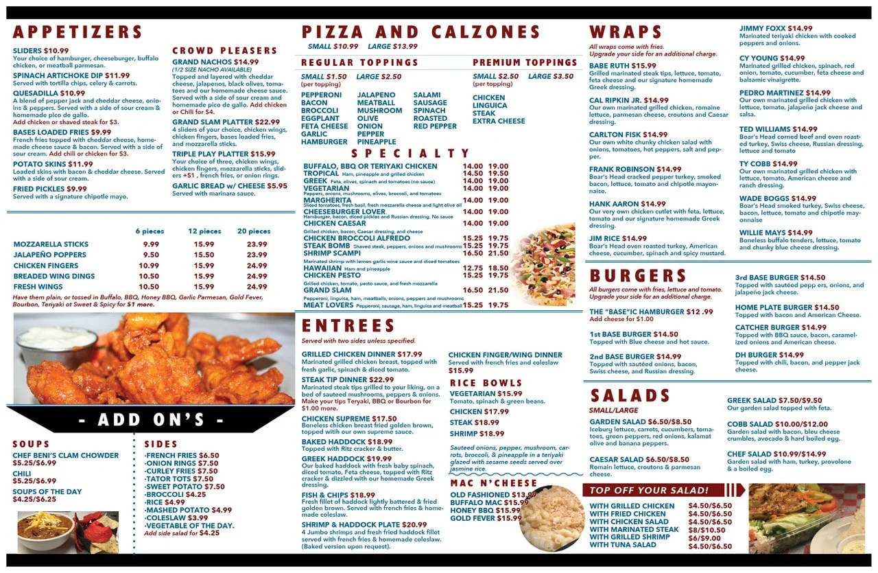 Takeout & Delivery Menus — Grand Slam