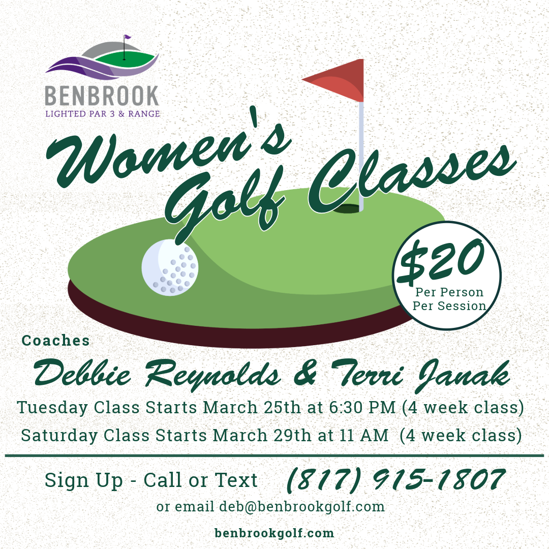 (SOLD OUT ) Saturdays - Women's Golf Classes — Benbrook Lake Golf