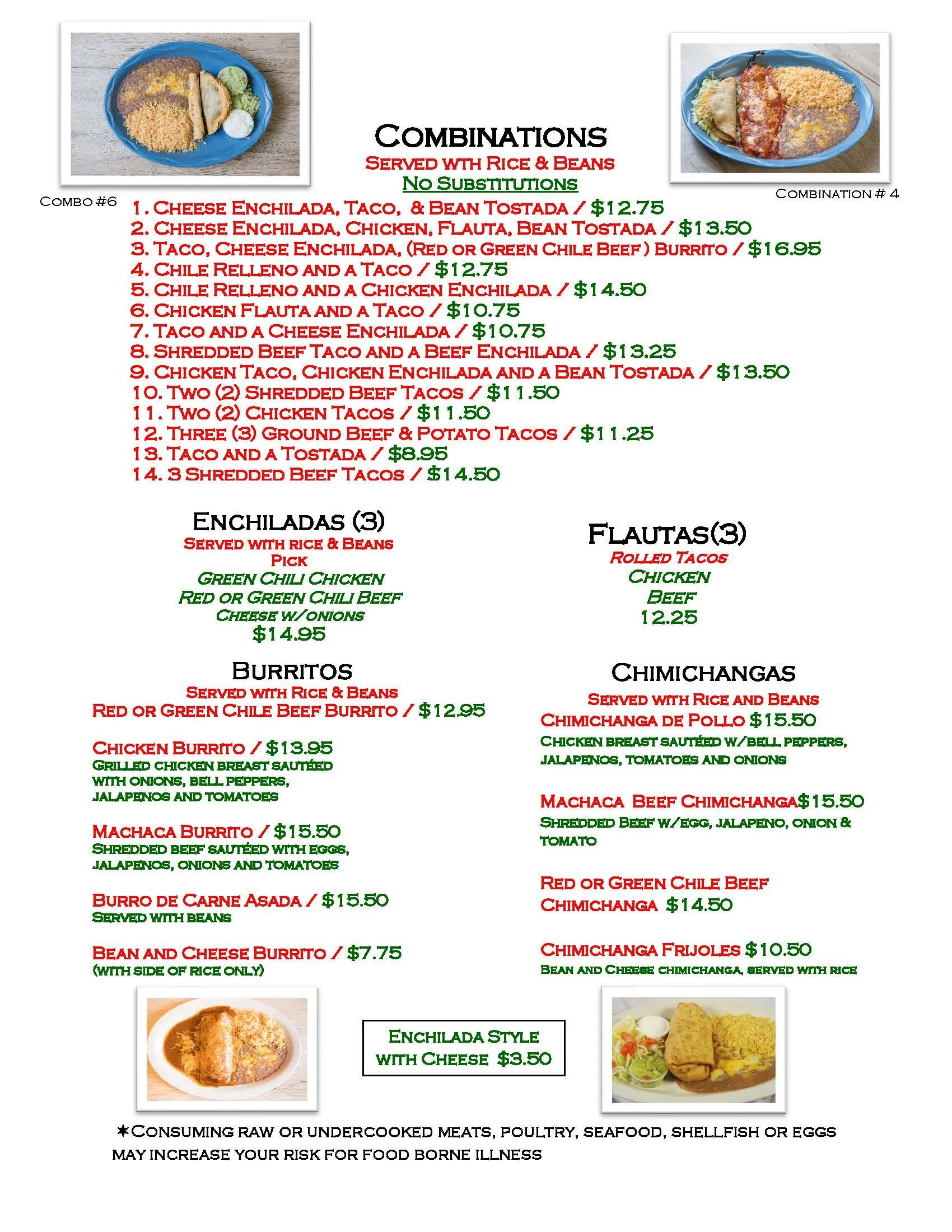 MENU — Comedor Guadalajara