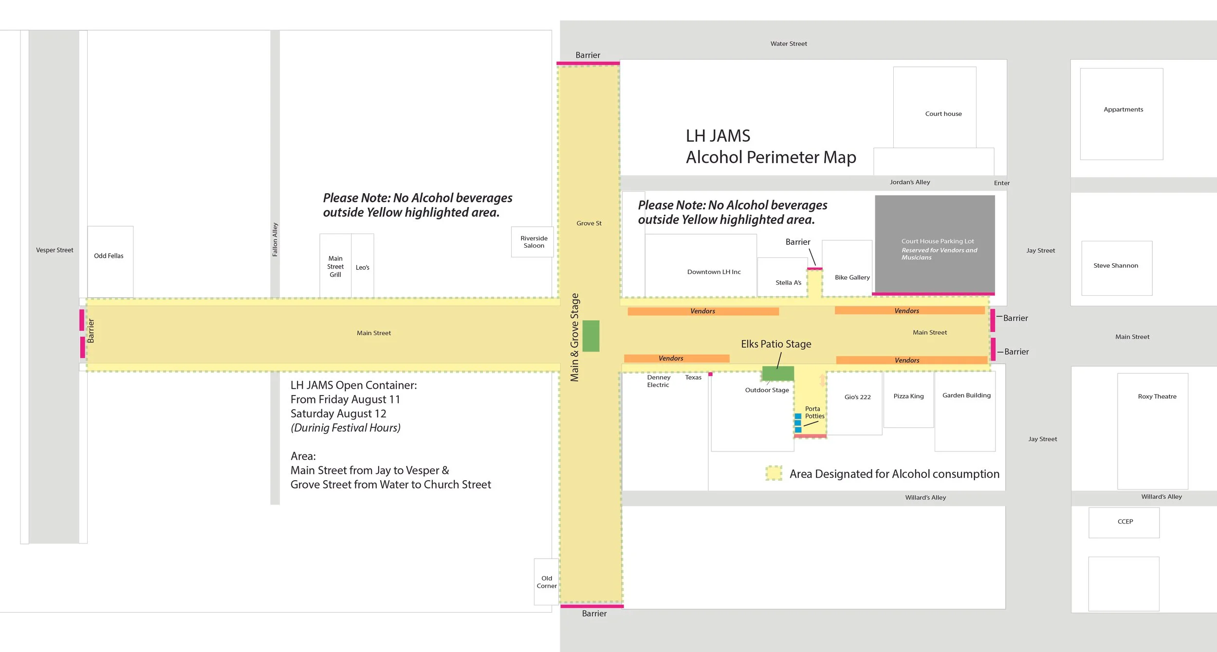Map & Parking — LH JAMS