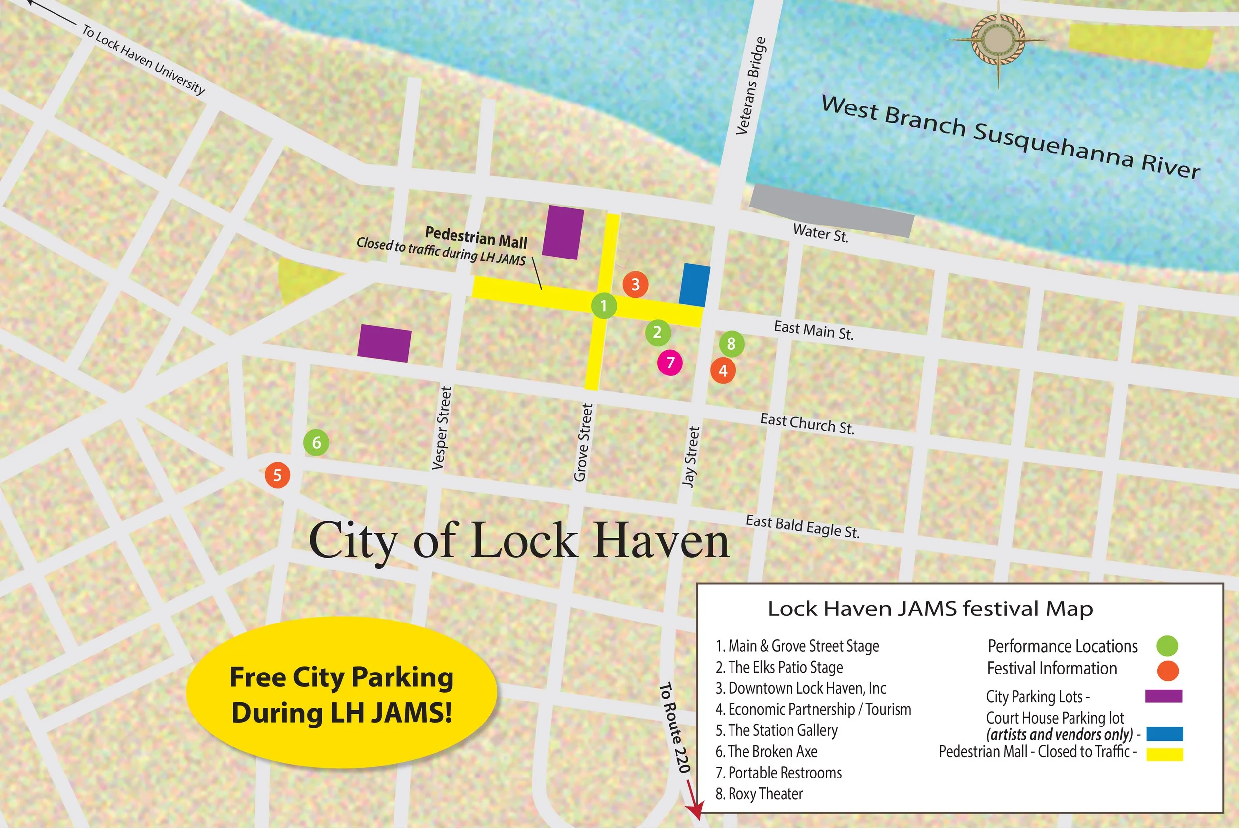 Map & Parking — LH JAMS