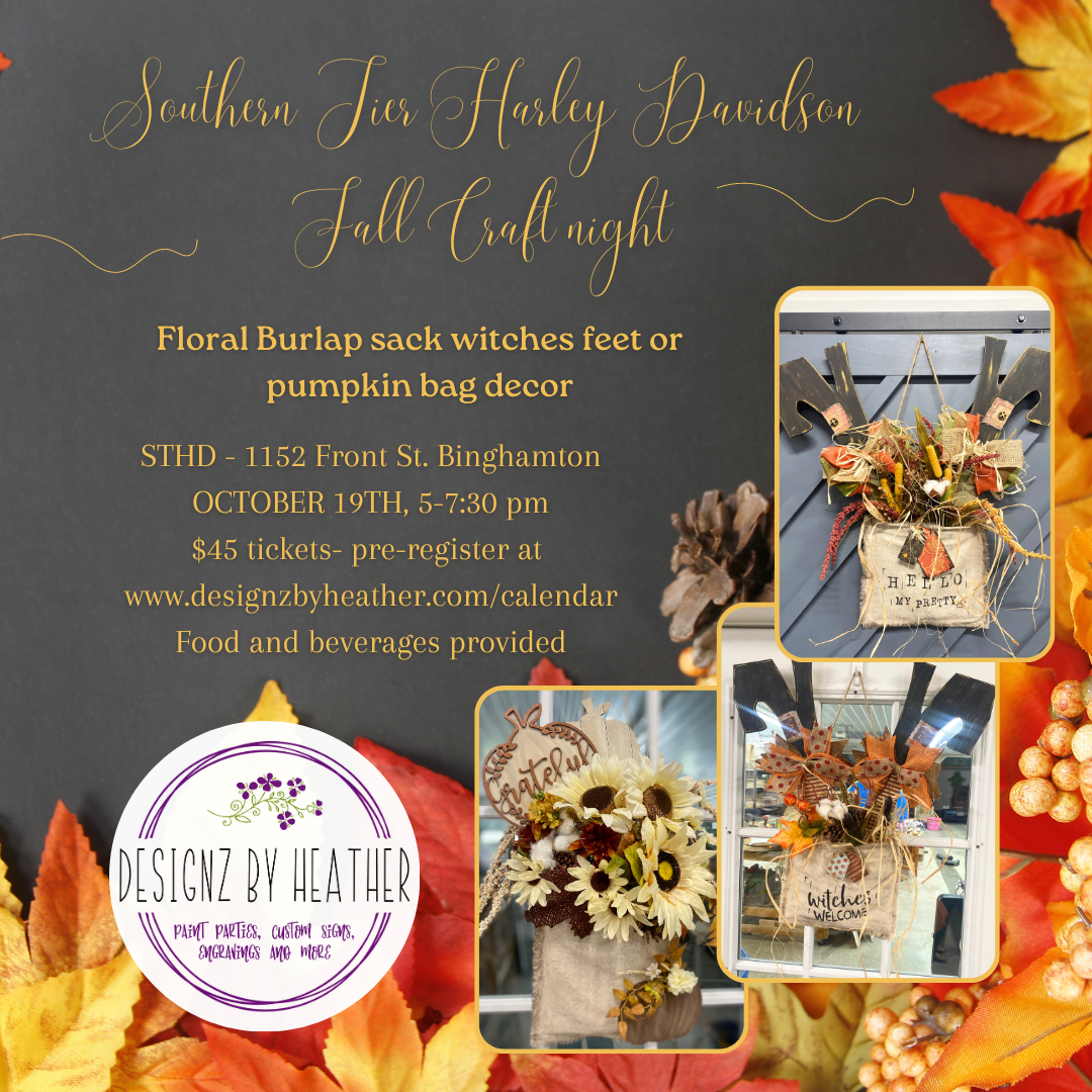 Southern Tier Harley Davidson Fall Craft Night — Designz by Heather