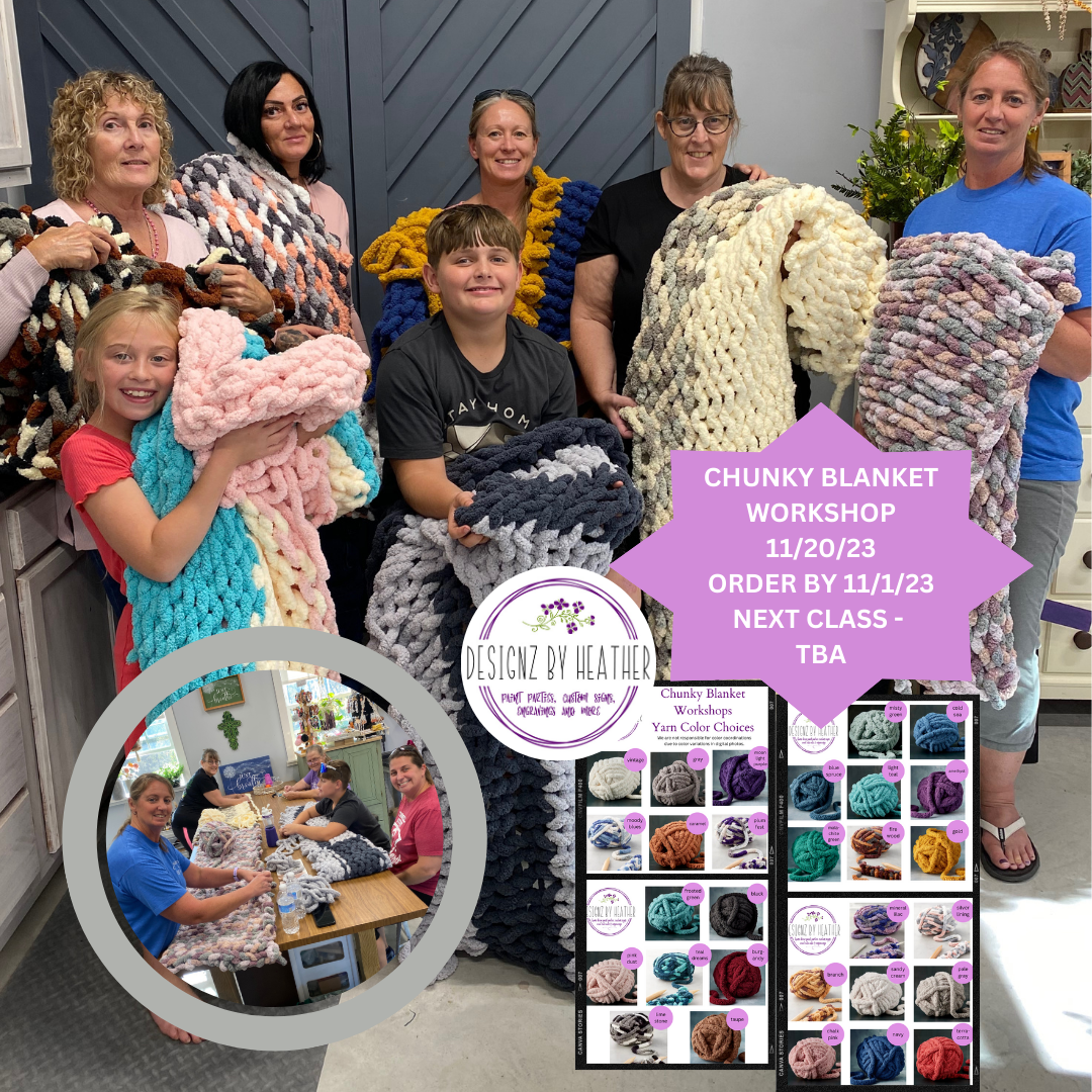 Warm and Cozy Hand Knit Chunky Blanket Workshop 3 — Designz by Heather