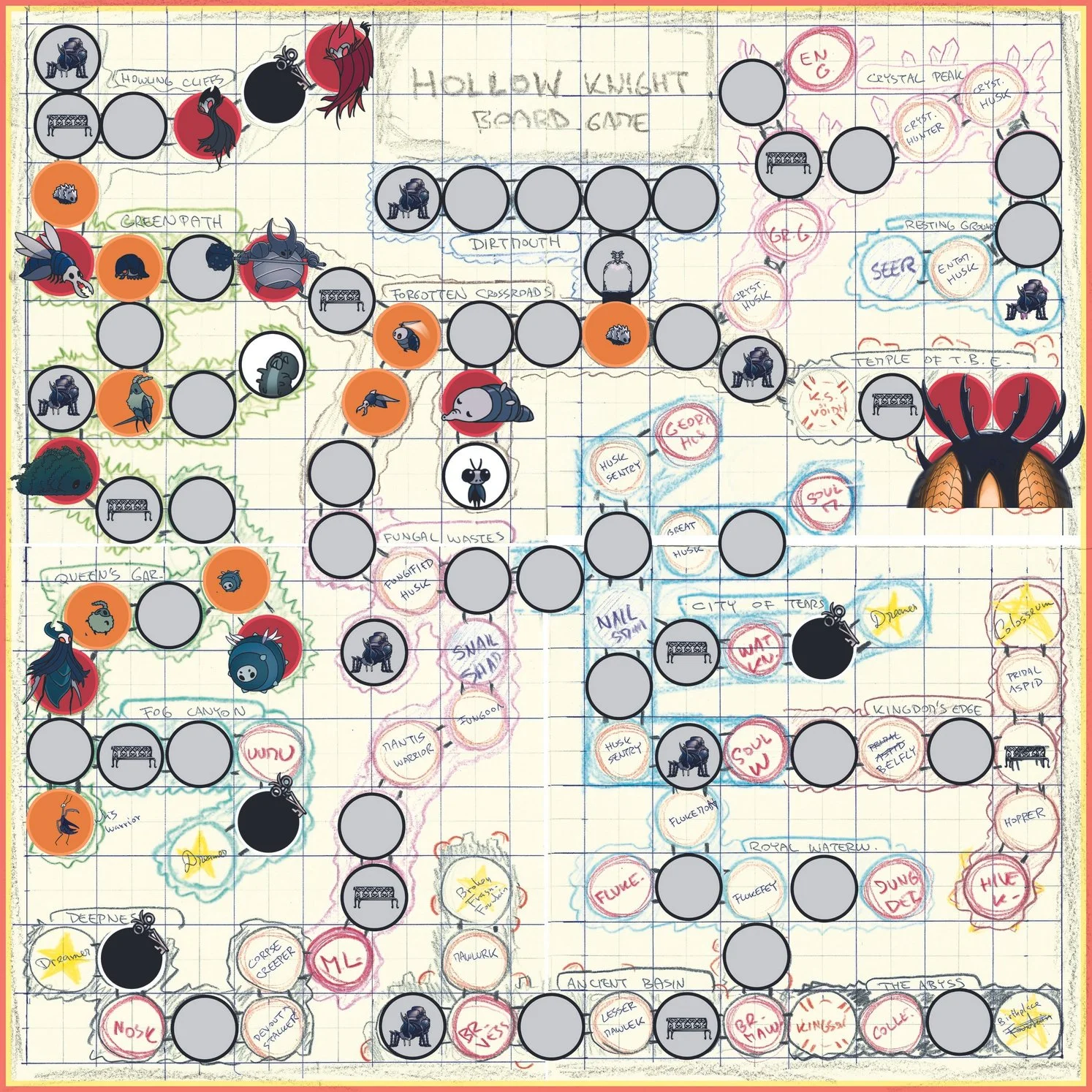 Hollow Knight - unofficial board game — Ditto Grain