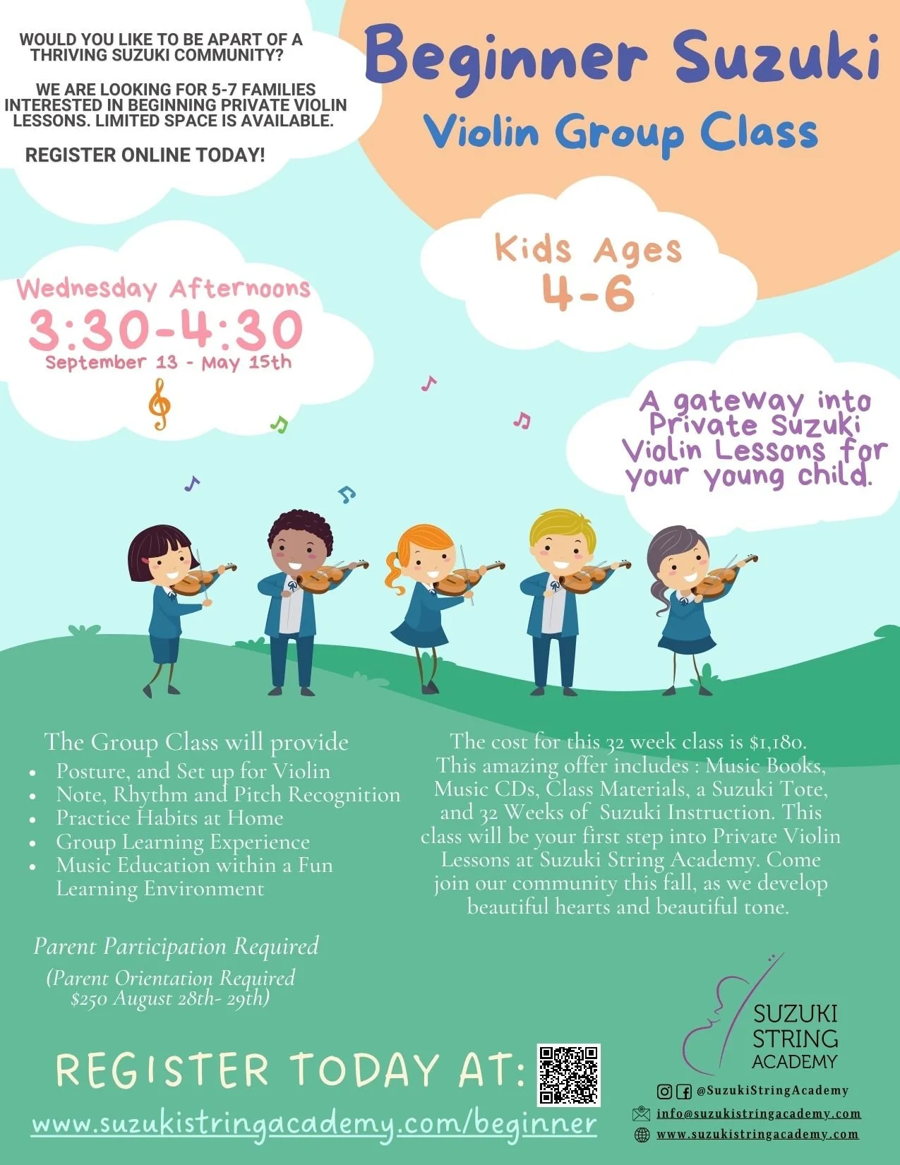 Beginner Suzuki Violin Group Class — Suzuki String Academy