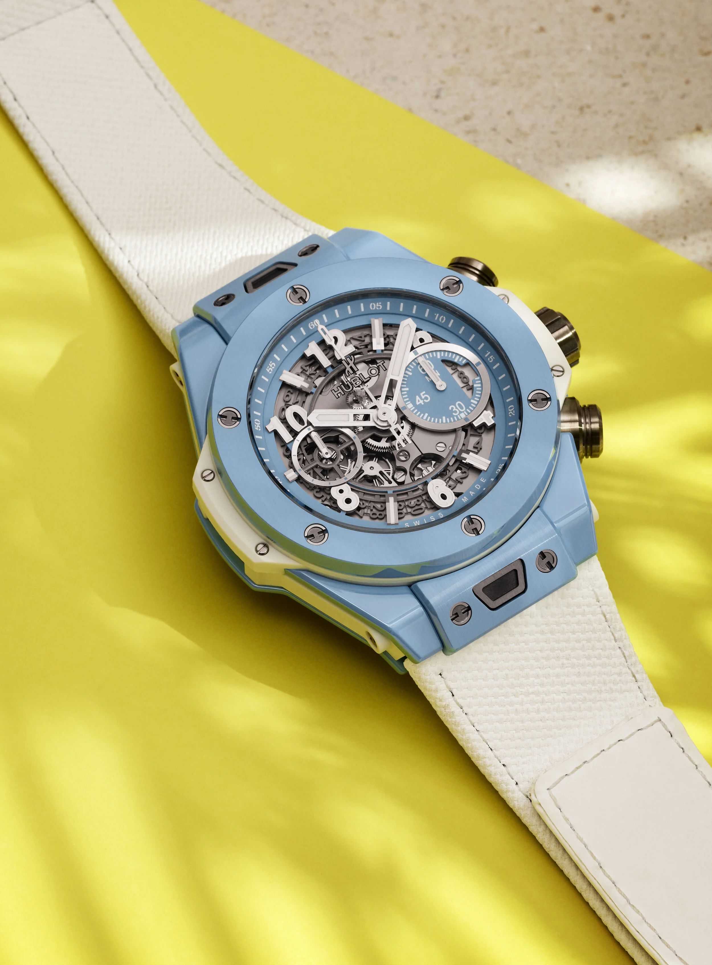 Hublot Goes On Vacation With The Big Bang Unico 45 Sky Blue — PAGE Magazine