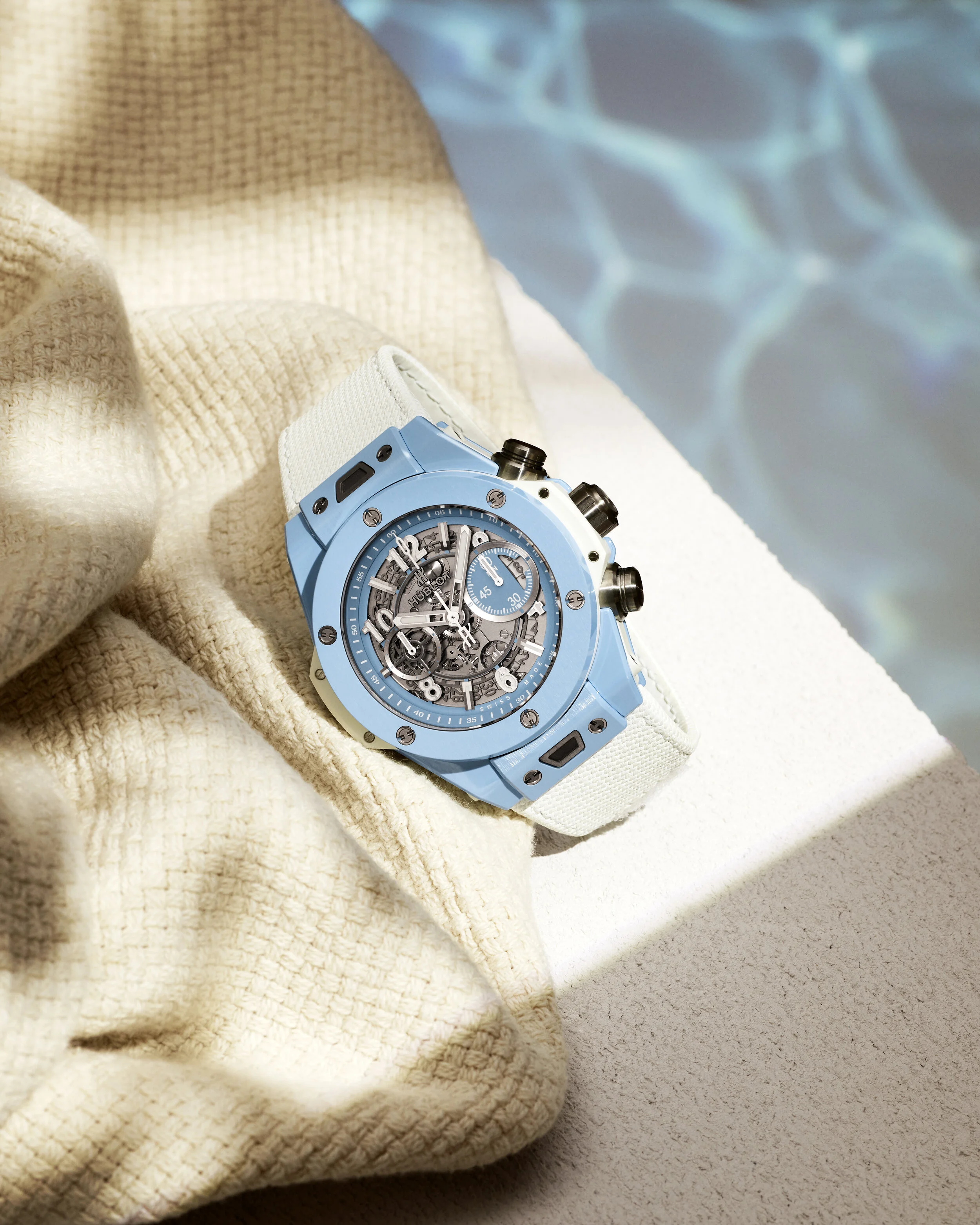 Hublot Goes On Vacation With The Big Bang Unico 45 Sky Blue — PAGE Magazine
