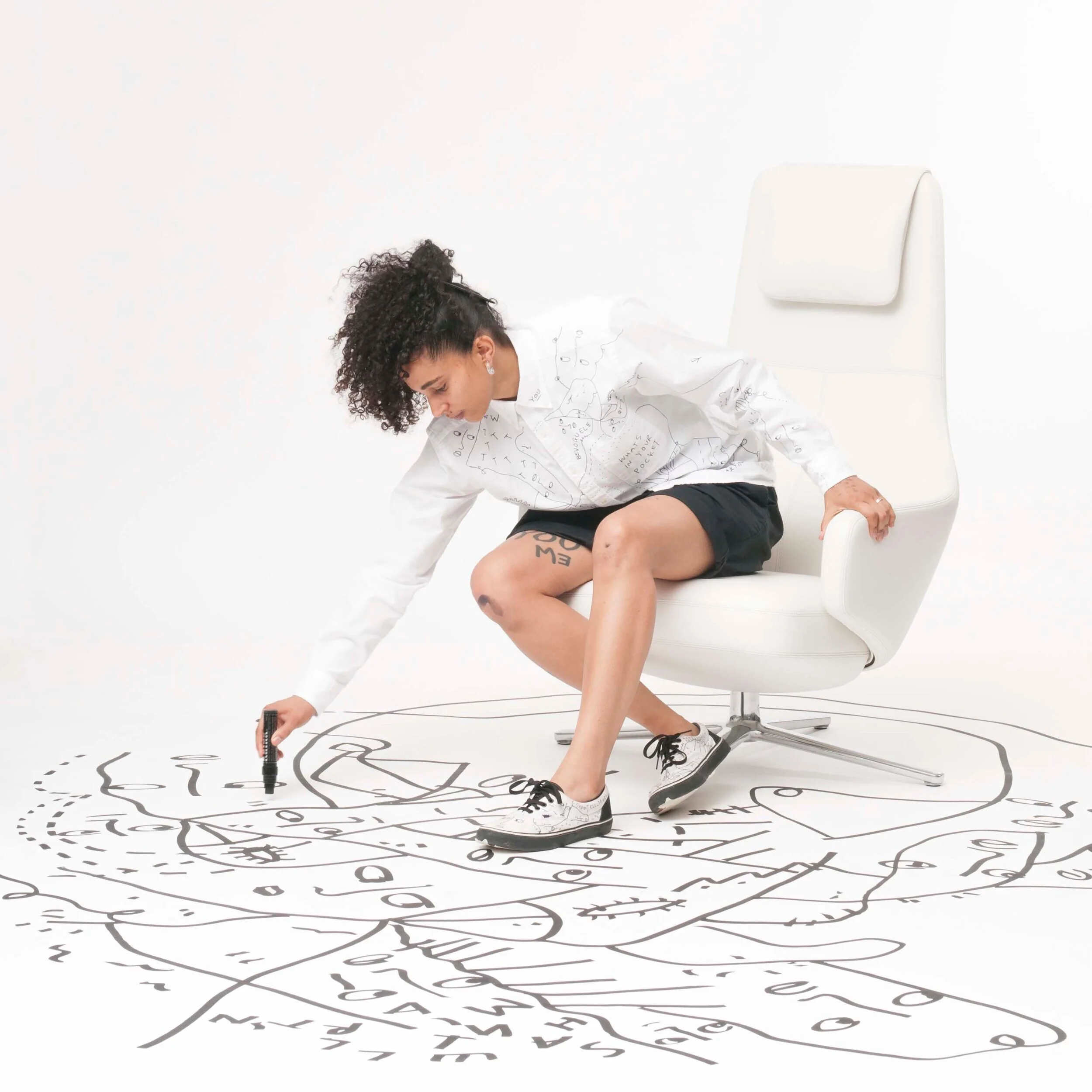 Shantell Martin And Adidas Are Drawing Lines Between Black History And ...