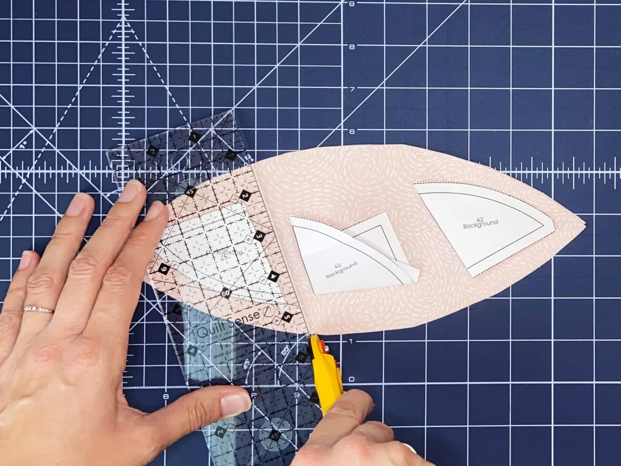 Cutting Fabric for the Stars Above Quilt — Megan Collins Quilt Design