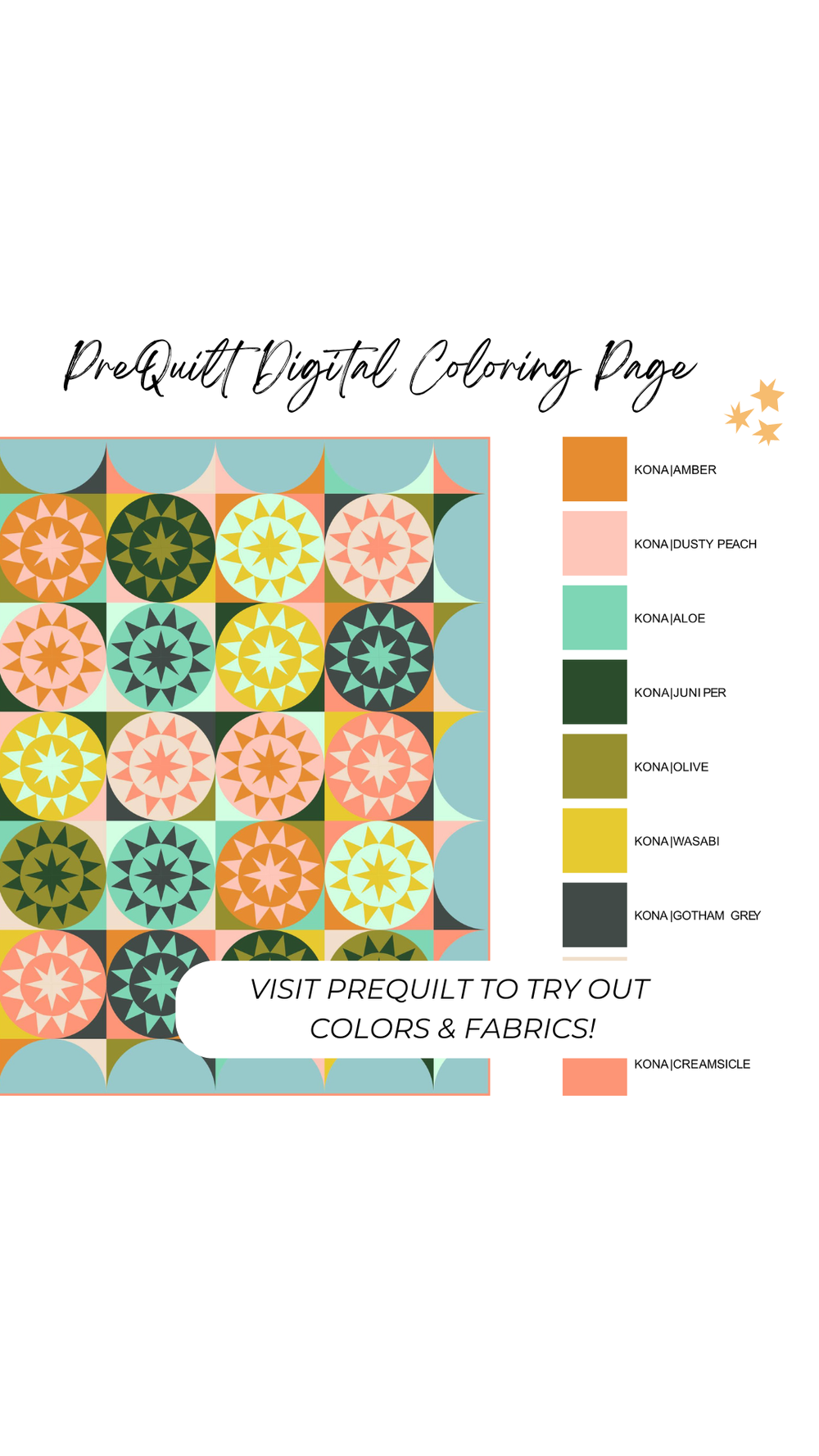 Canopy: A Starry Quilt of Color and Curves — Megan Collins Quilt Design