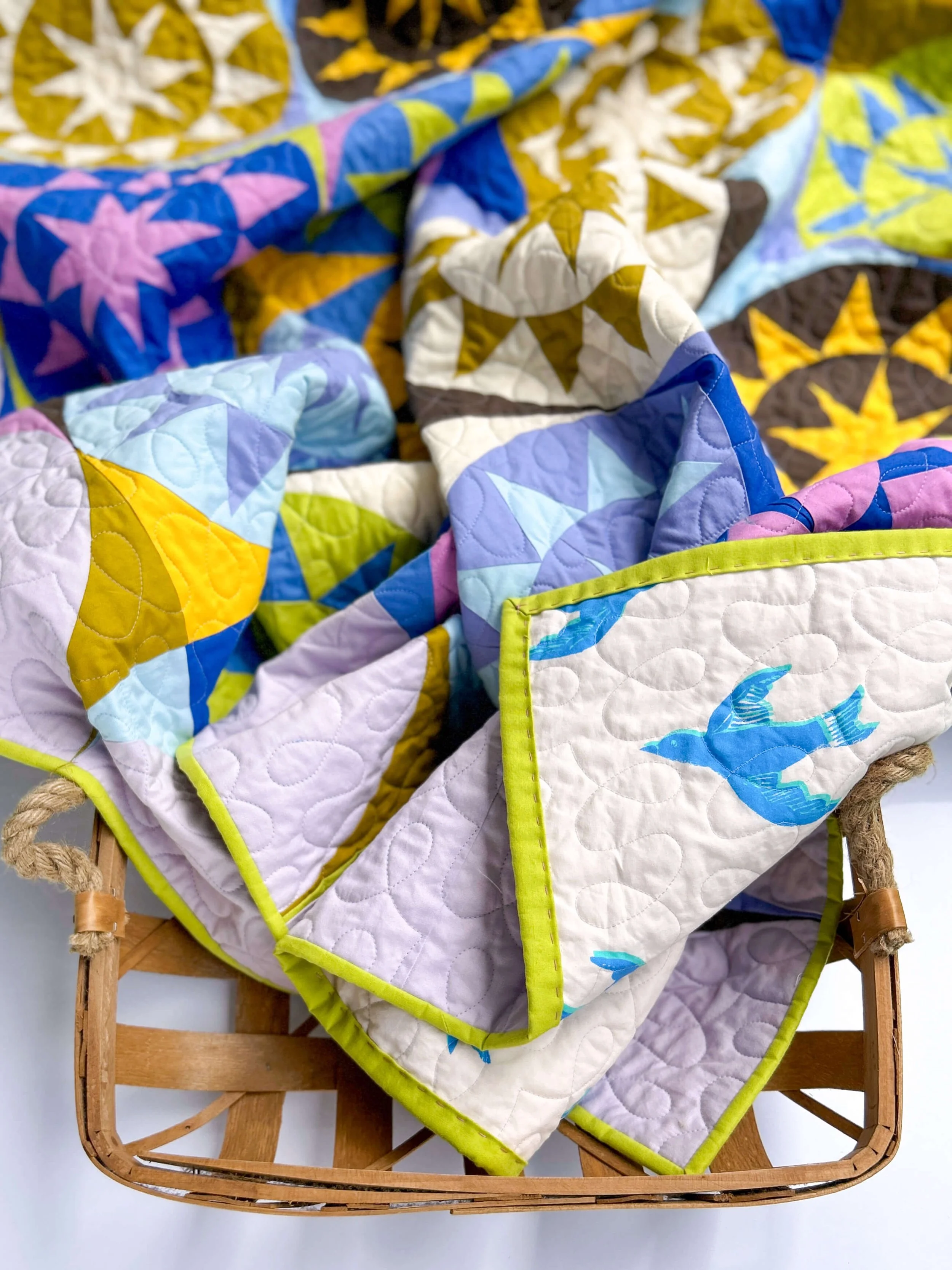 Canopy: A Starry Quilt of Color and Curves — Megan Collins Quilt Design