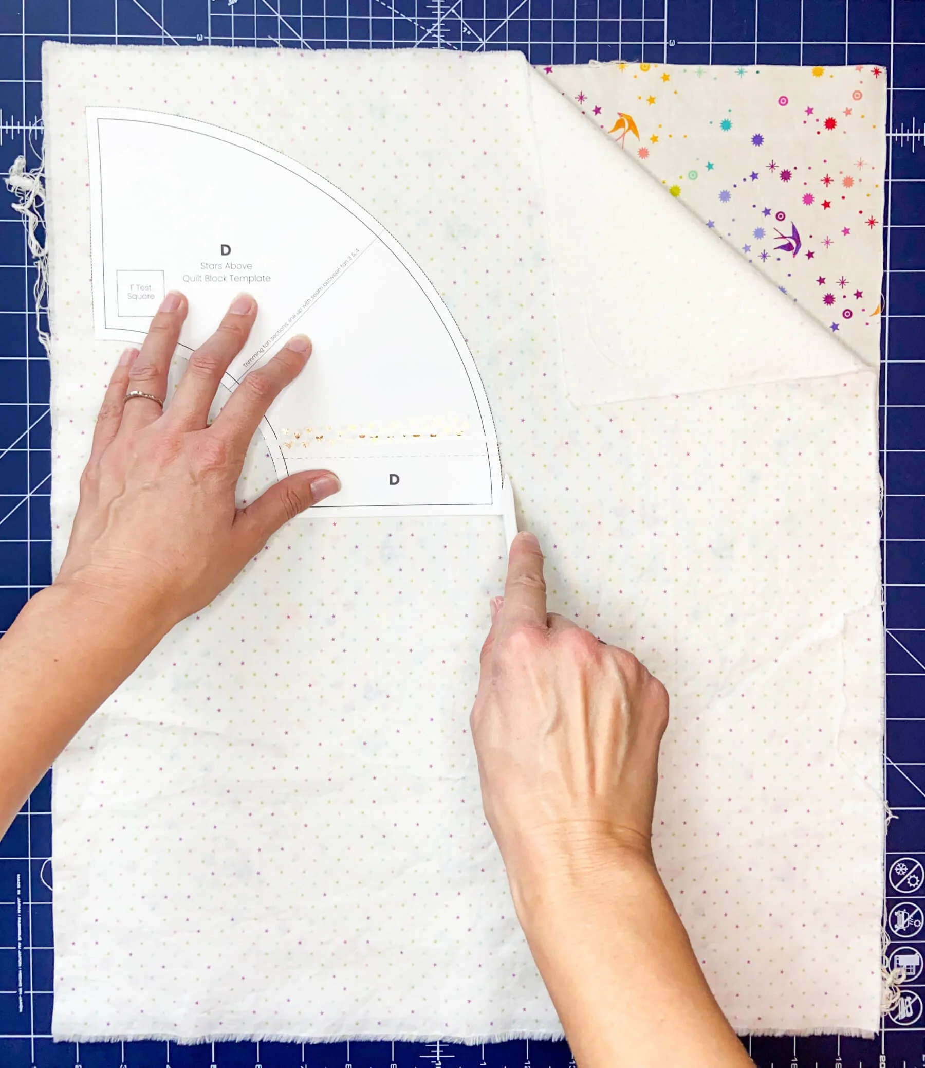 Cutting Fabric for the Stars Above Quilt — Megan Collins Quilt Design