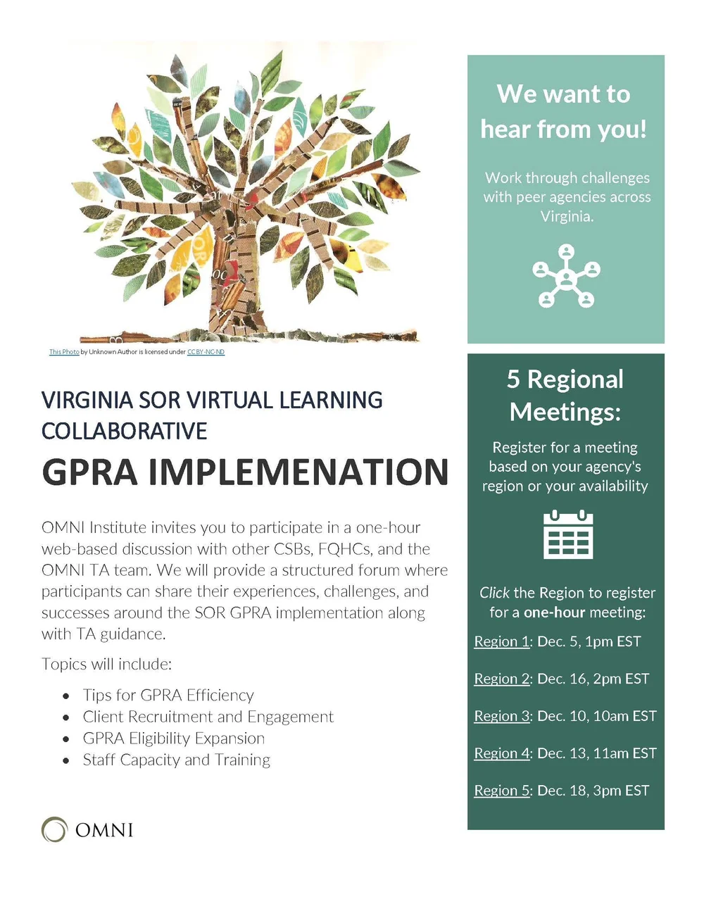 Virtual Learning Collaborative Series — Virginia SOR Support