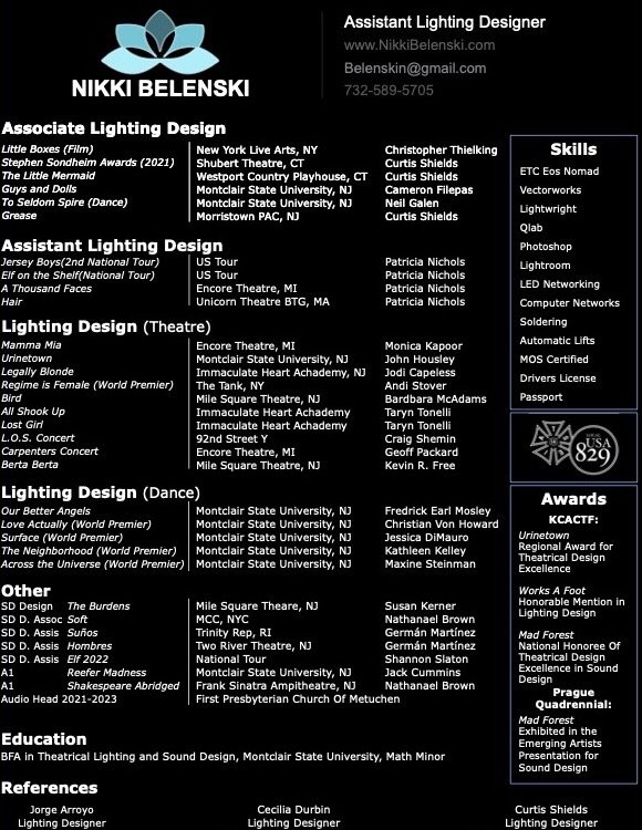 Resume — Nikki Belenski