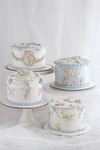 Pastel Buttercream Mini Cakes — A Vintage Inspired Set — Rose Vanilla