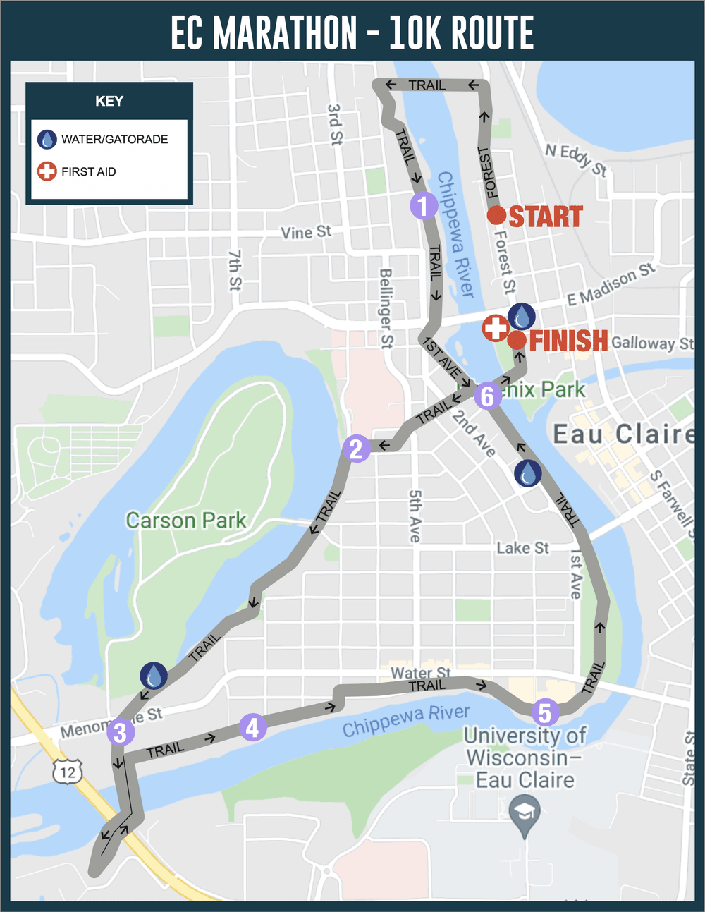 Course Maps — Eau Claire Marathon