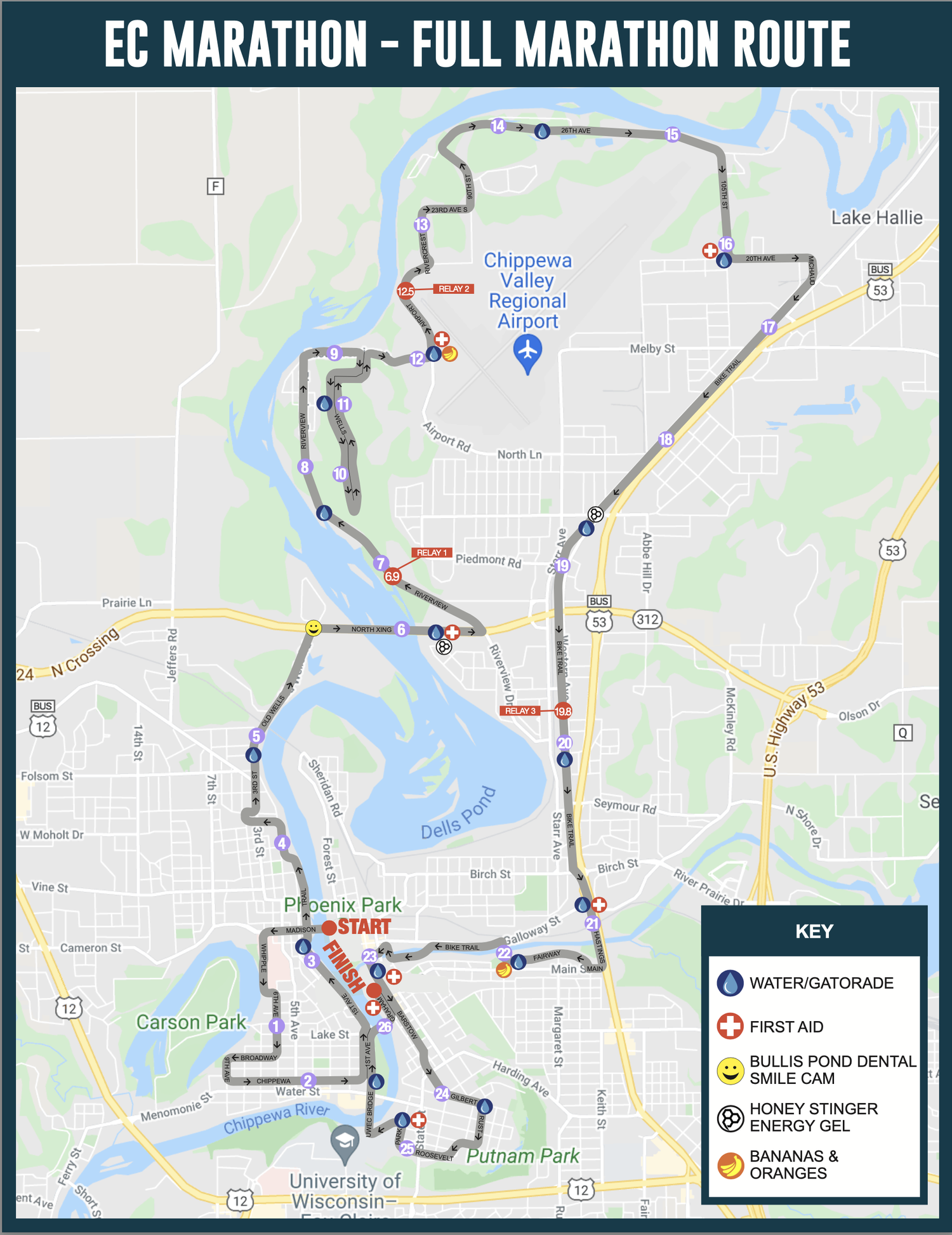 Course Maps — Eau Claire Marathon