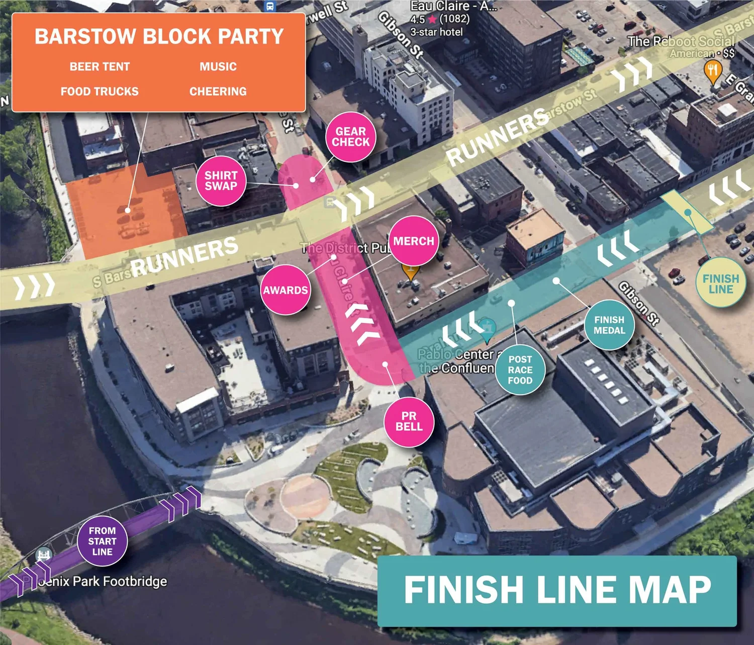 Finish Line — Eau Claire Marathon