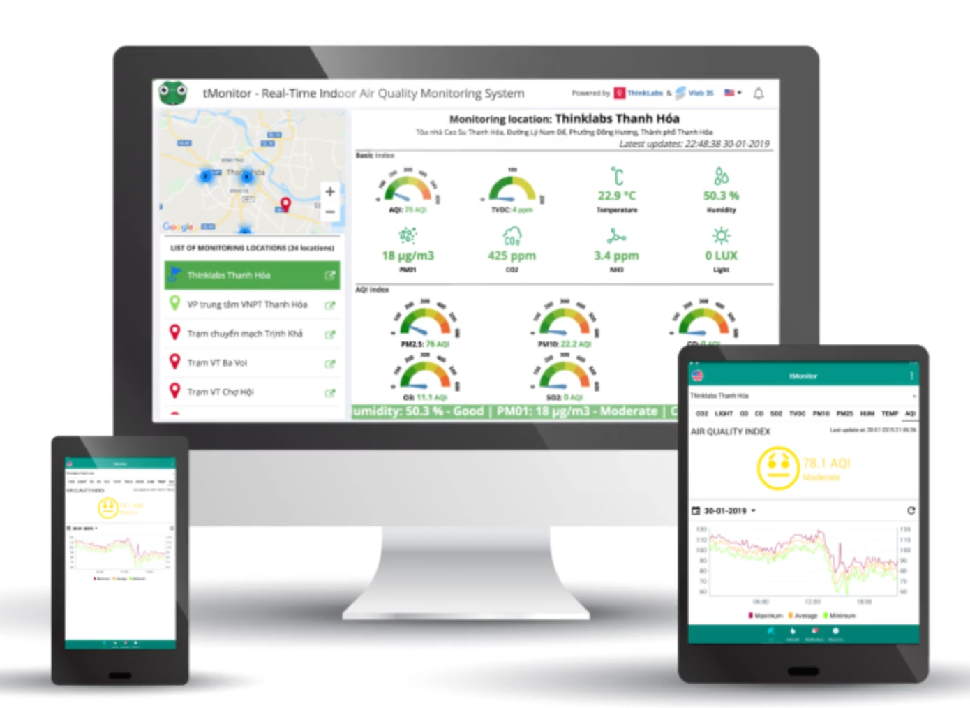 Product — tMonitor | Real-Time Indoor Air Quality Monitoring System