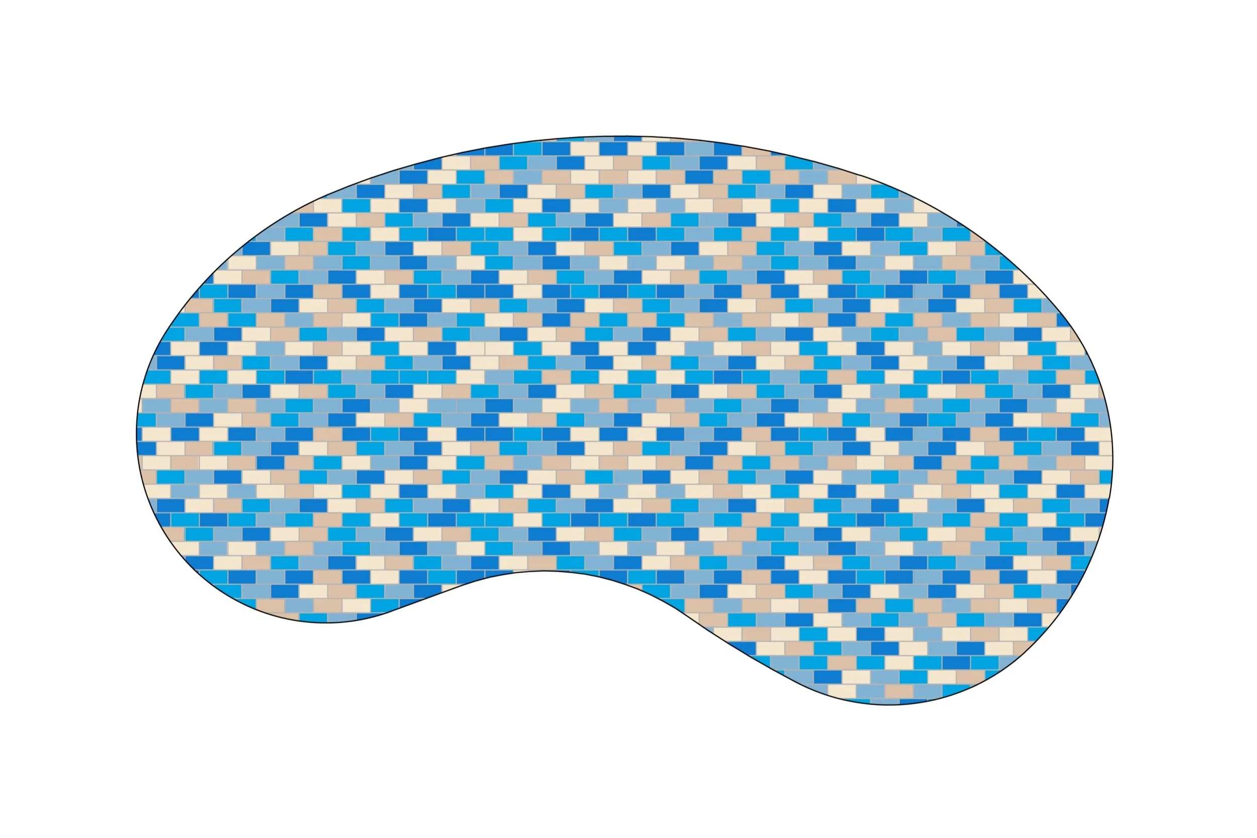 Patterned Pool Tiles — Life Floor