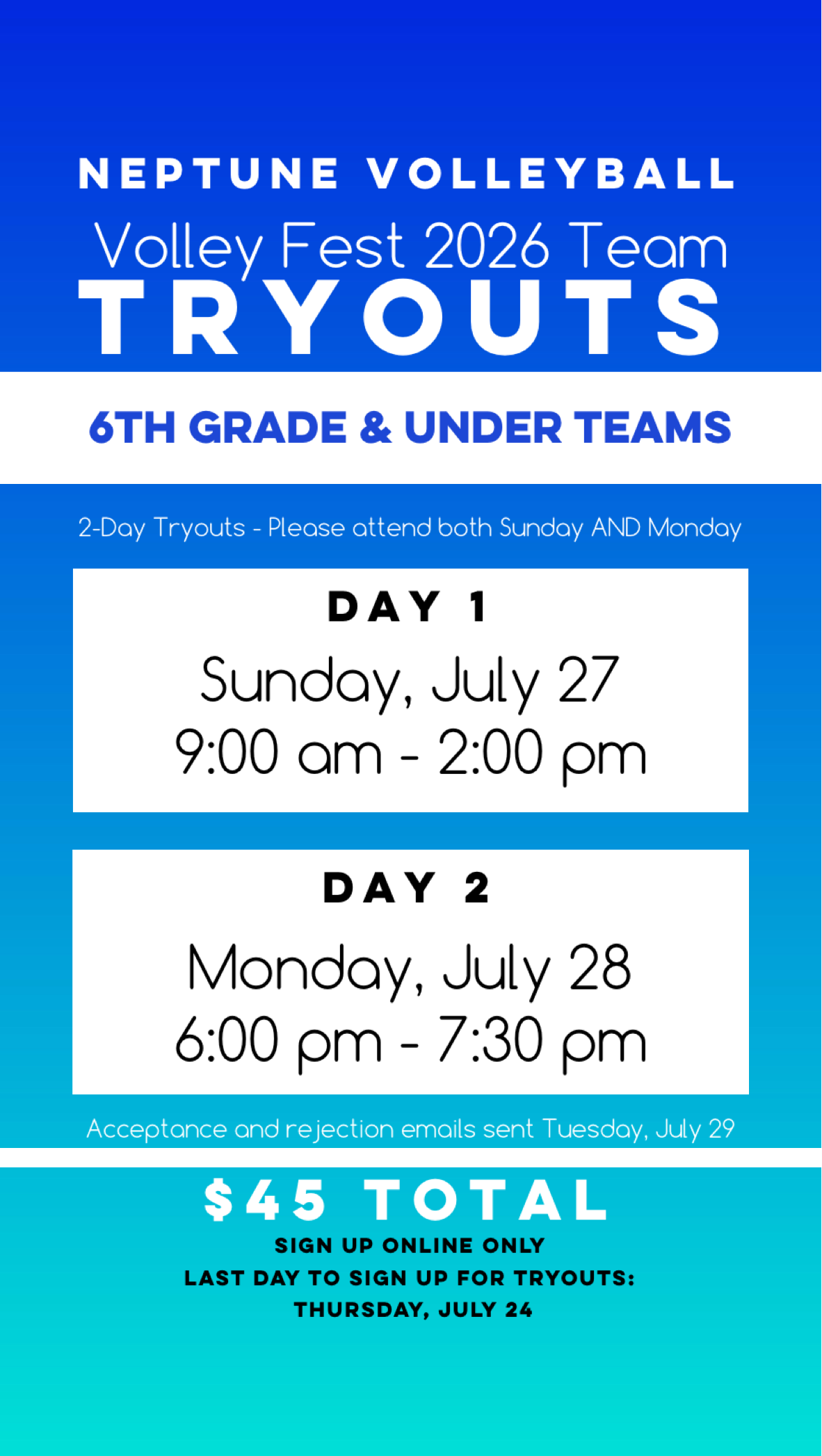 Neptune volleyball | South Bay San Diego Girls Volleyball Club | Chula ...
