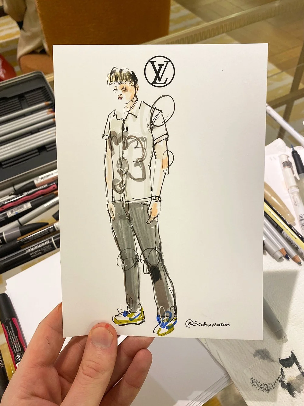 Live Drawing Events Fashion Illustration — Scott W Mason Fashion ...