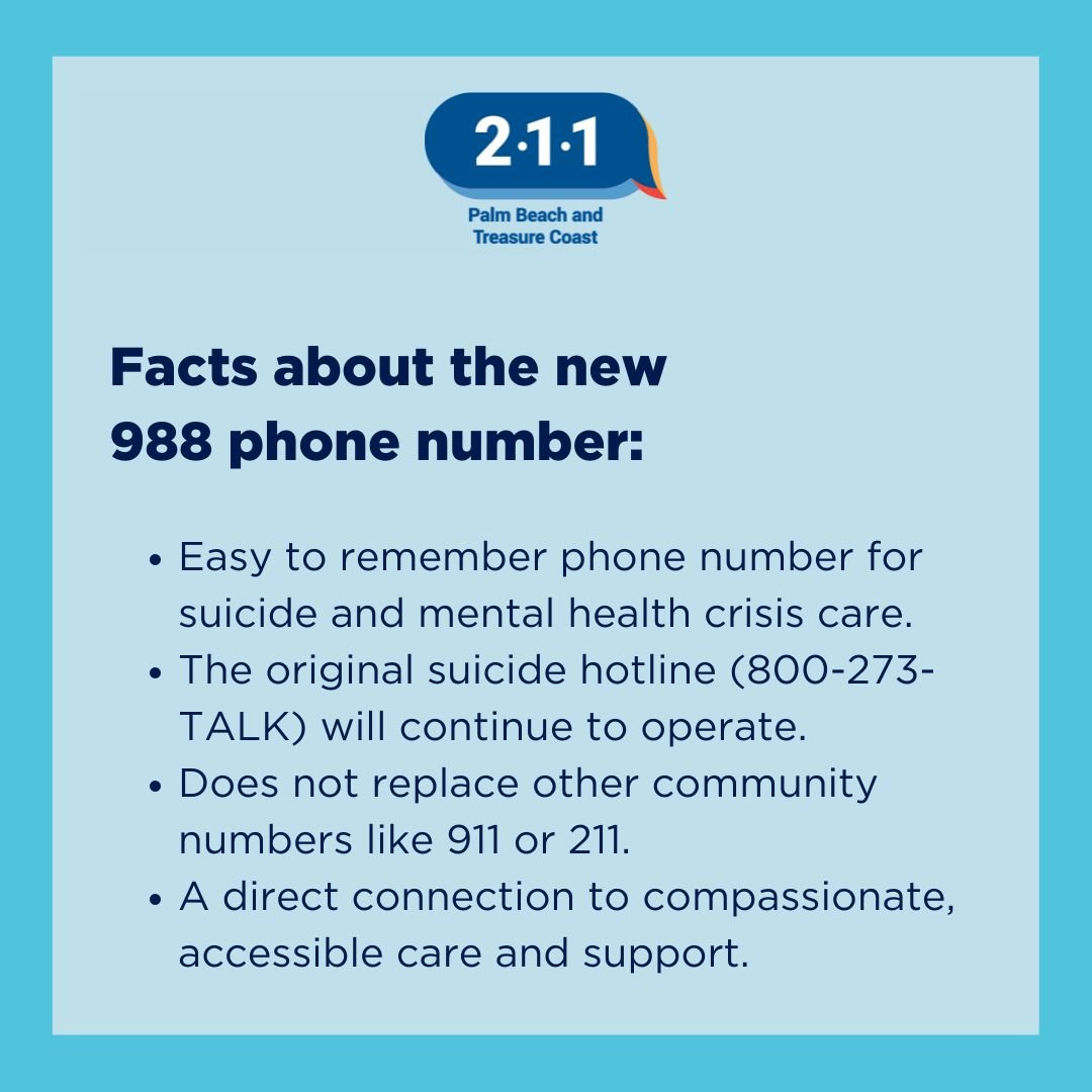 The New 988 Number Launches this Saturday, July 16, 2022 — 211 Helpline ...
